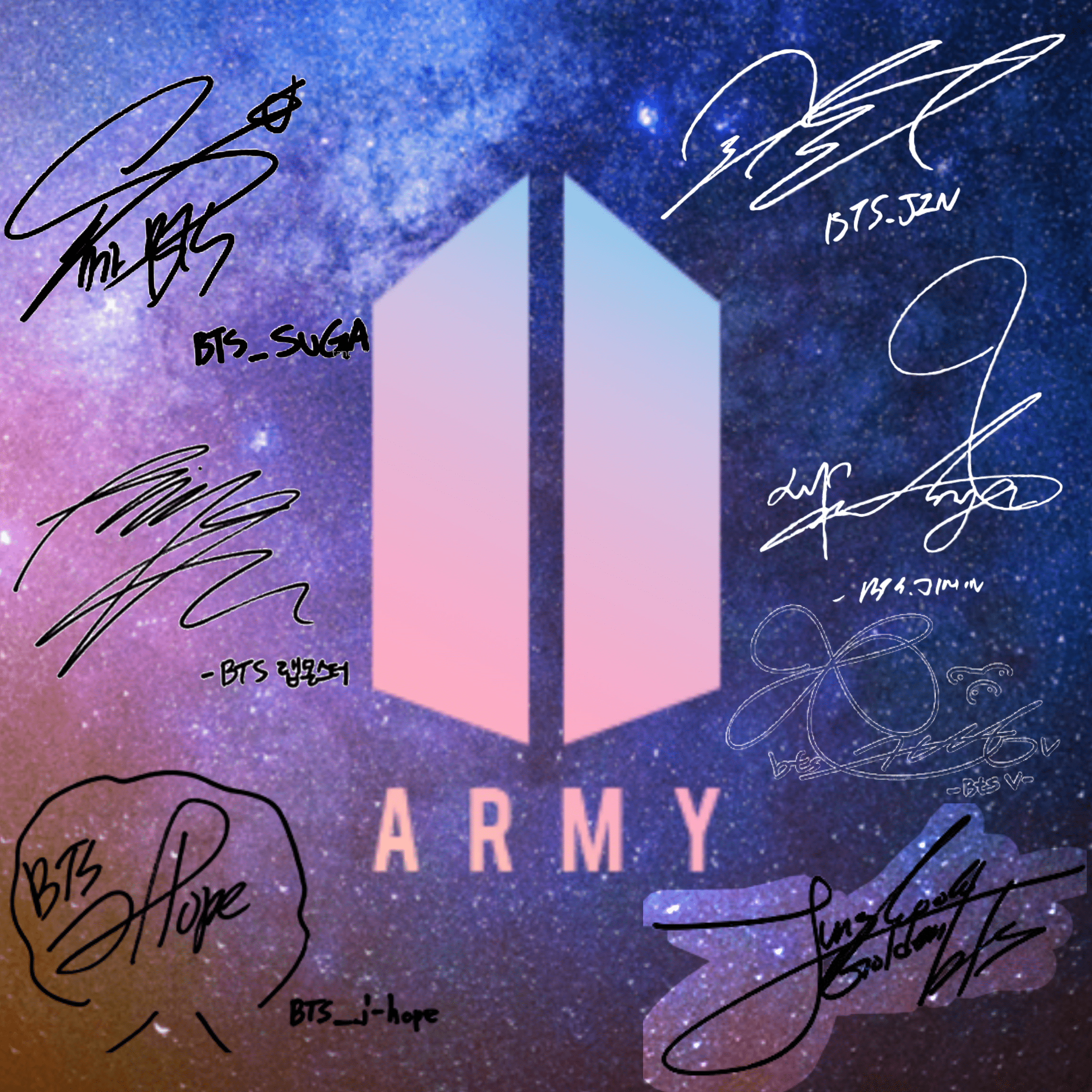 Bts Signature Wallpapers - Top Free Bts Signature Backgrounds ...