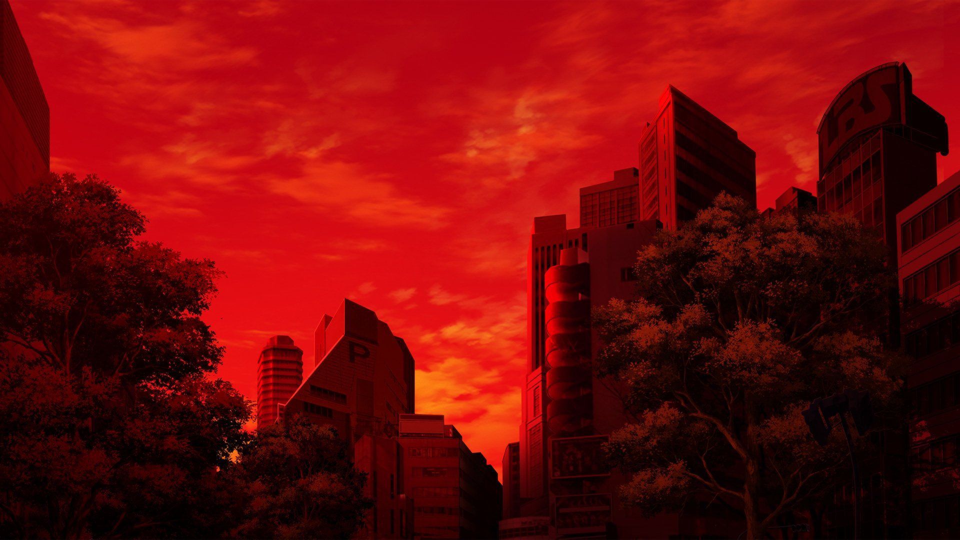 Red Anime Scenery Wallpapers - Top Free Red Anime Scenery Backgrounds ...