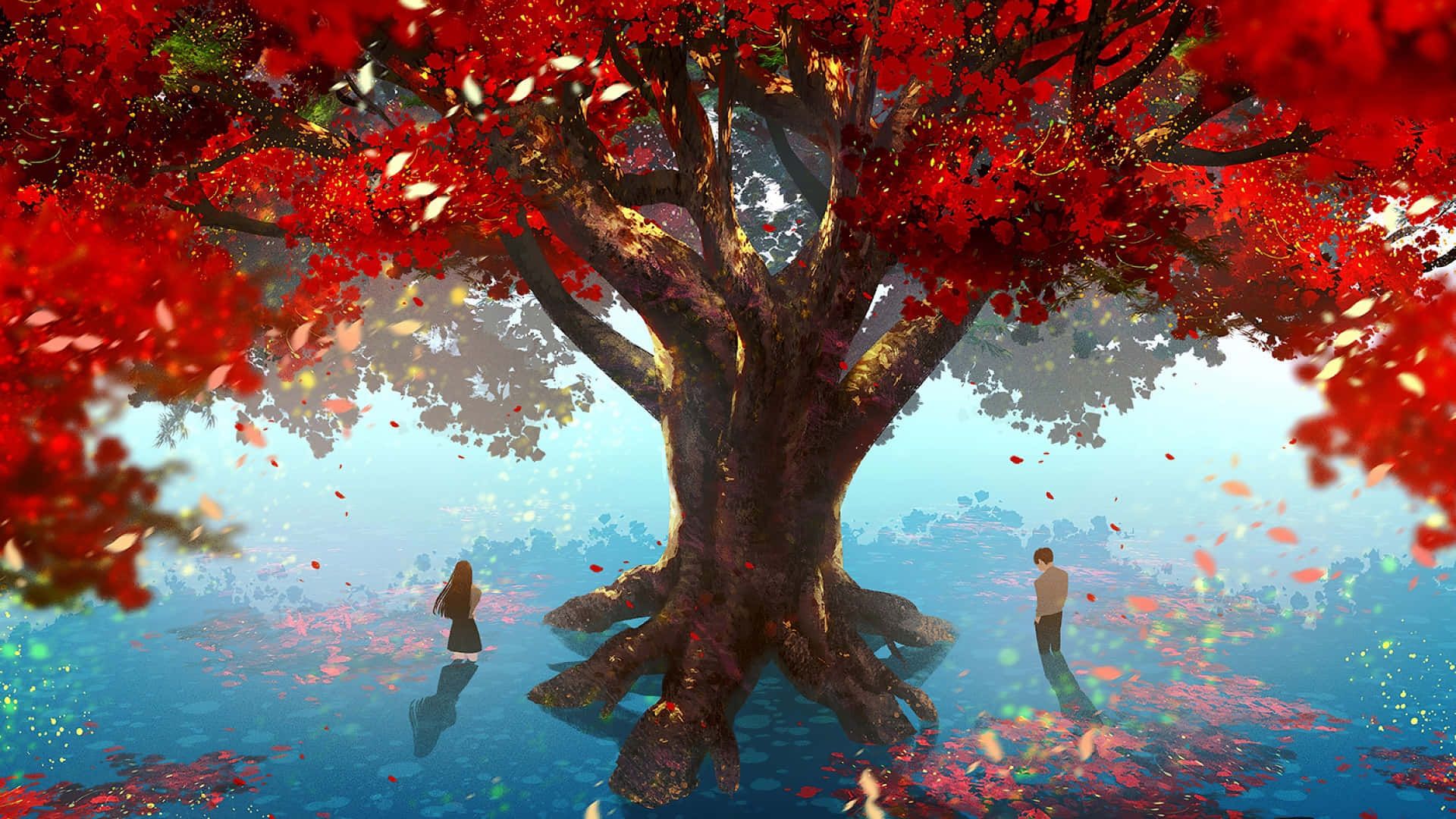 Red Anime Scenery Wallpapers - Top Free Red Anime Scenery Backgrounds ...