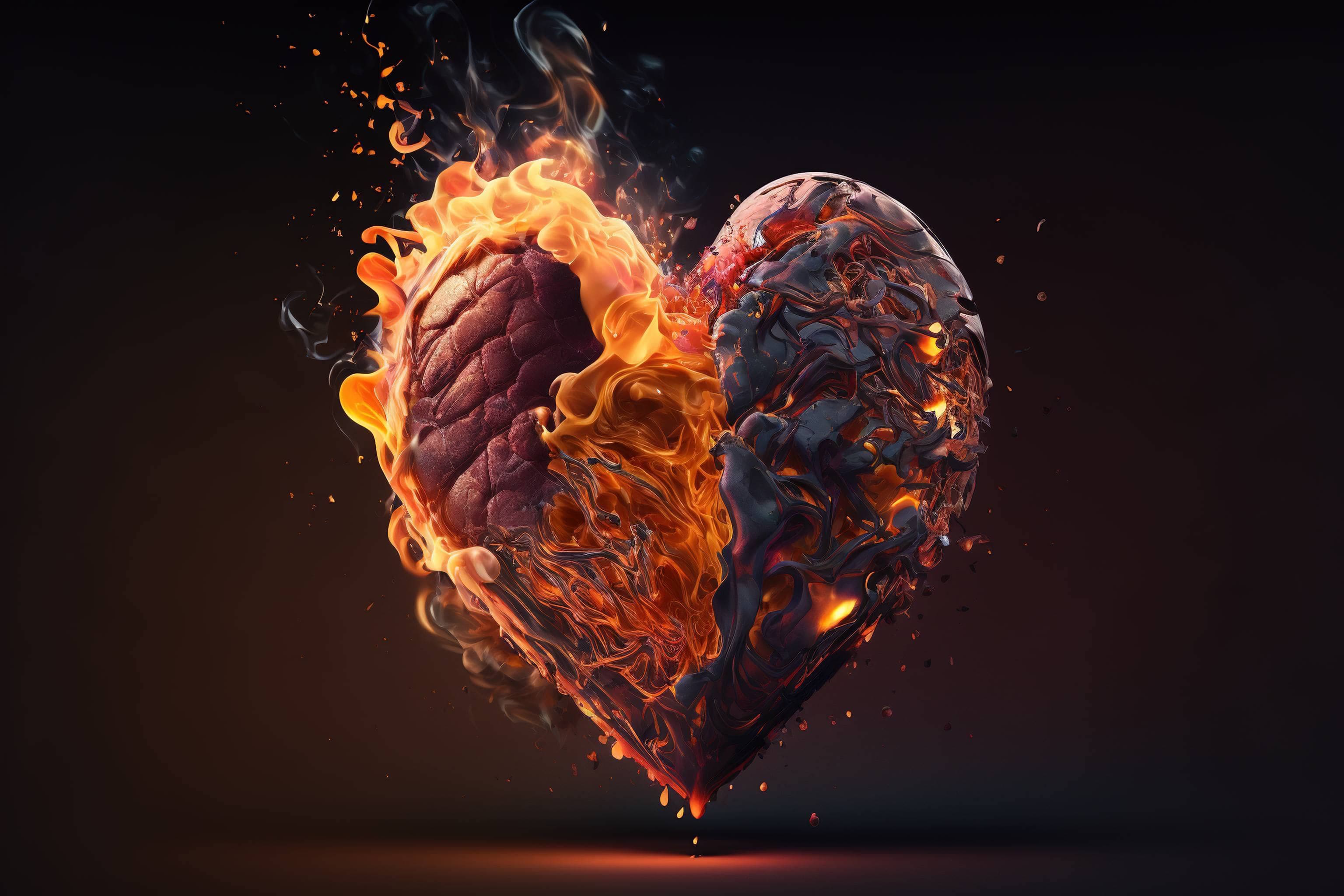 Burning Heart Wallpapers - Top Free Burning Heart Backgrounds ...