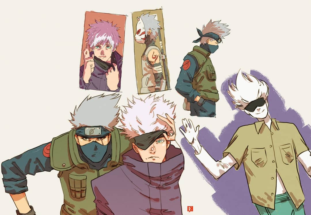 Kakashi And Gojo Wallpapers Top Free Kakashi And Gojo Backgrounds Wallpaperaccess