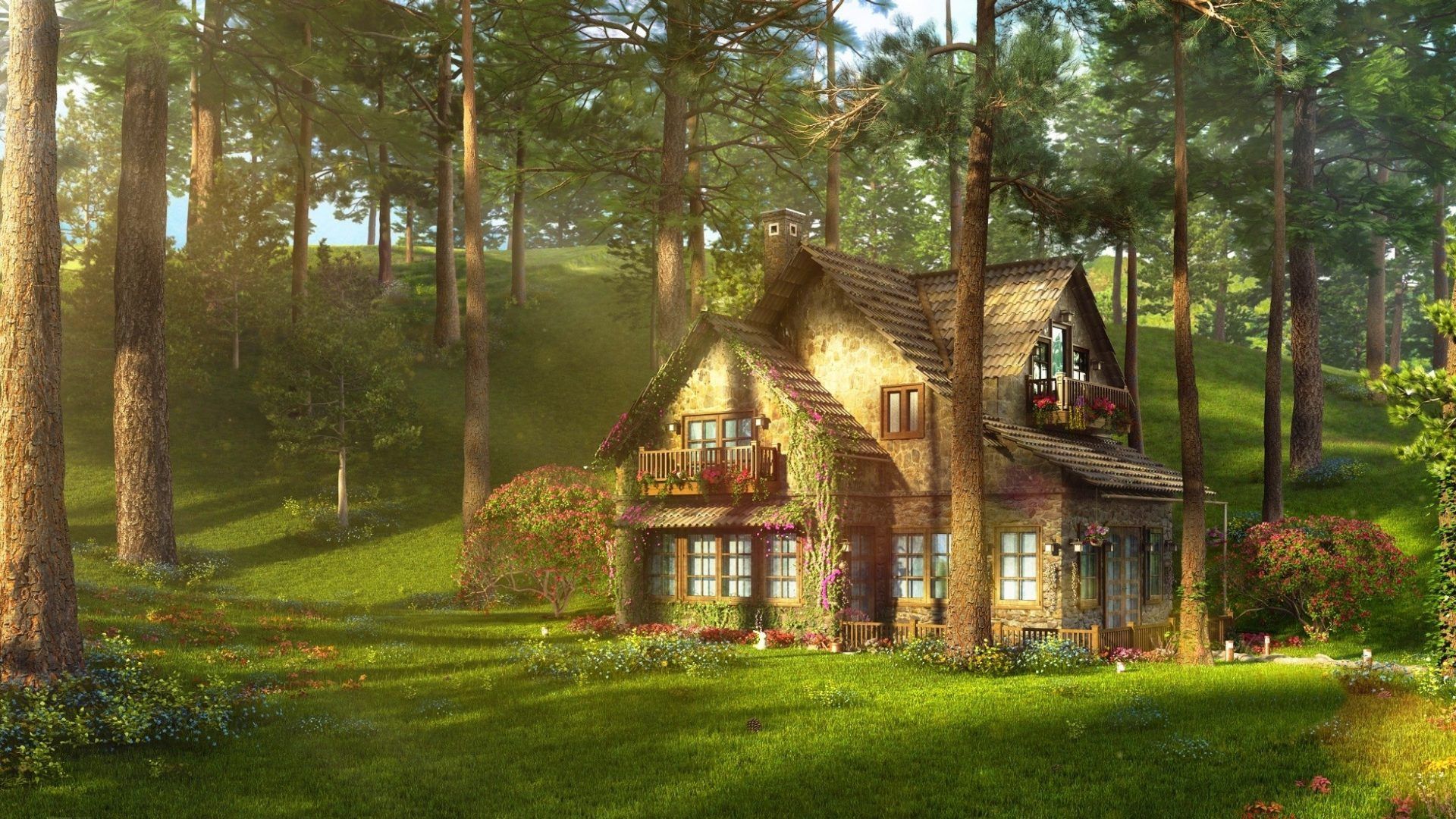 Forest Cottage Wallpapers - Top Free Forest Cottage Backgrounds ...