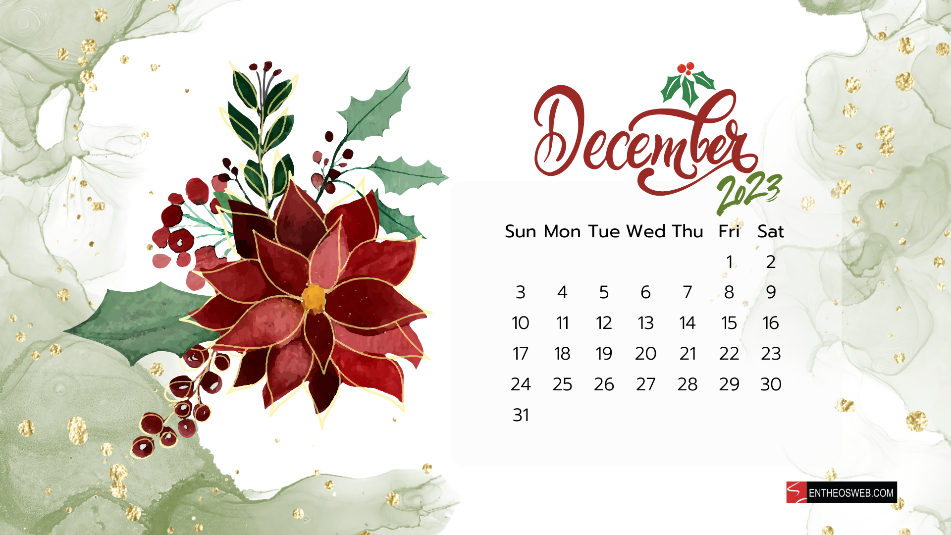 December 2023 Calendar Wallpapers - Top Free December 2023 Calendar ...