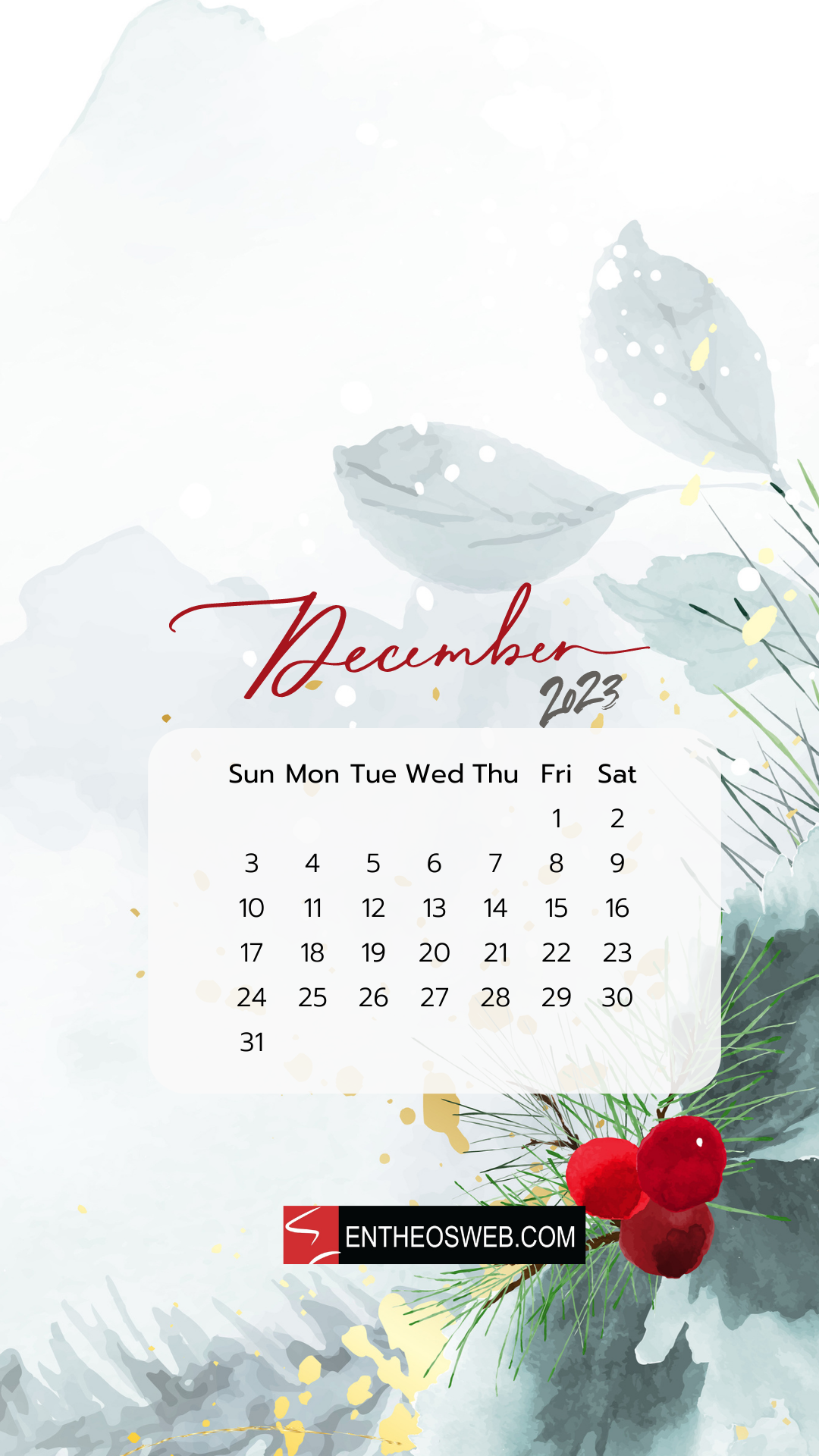 December 2023 Calendar Wallpapers - Top Free December 2023 Calendar ...