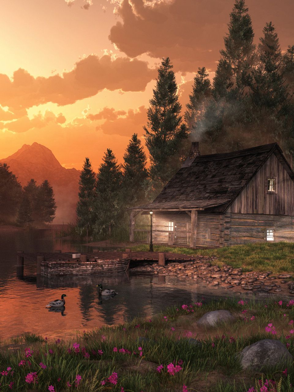 Lake Cottage Wallpapers - Top Free Lake Cottage Backgrounds ...
