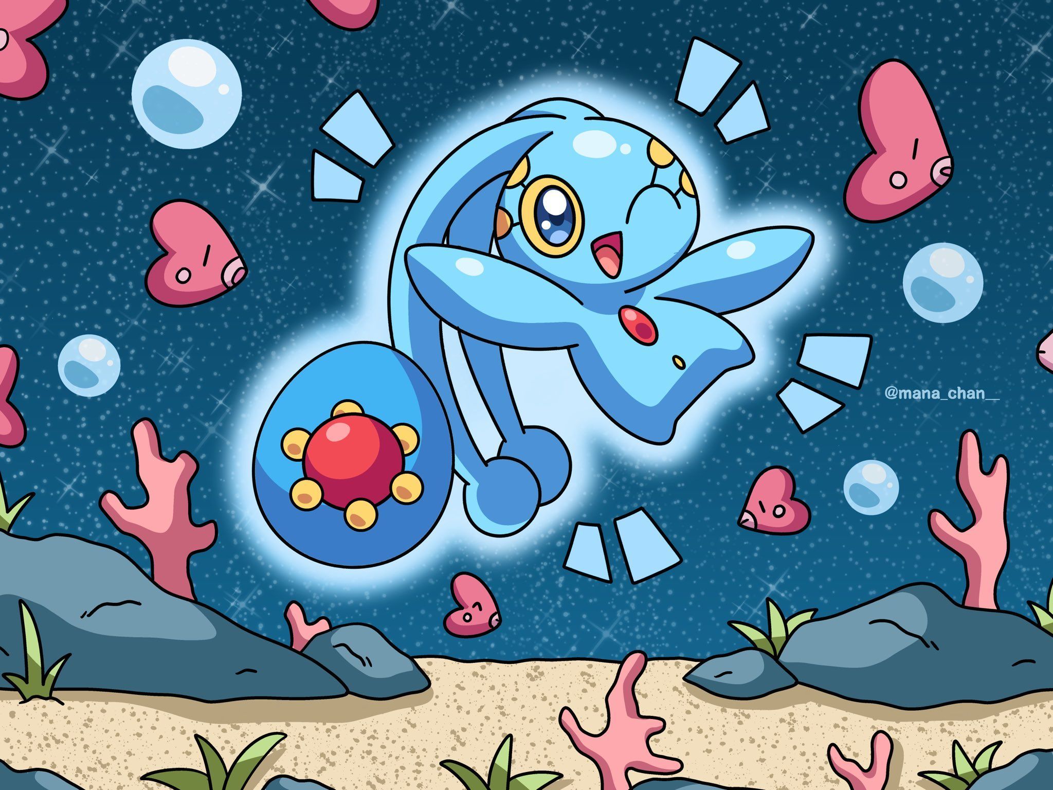 Manaphy Wallpapers - Top Free Manaphy Backgrounds - WallpaperAccess