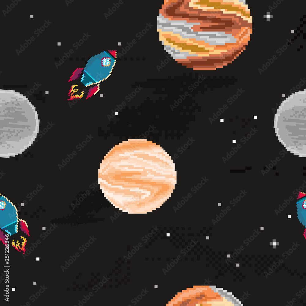 8 Bit Space Wallpapers - Top Free 8 Bit Space Backgrounds - WallpaperAccess