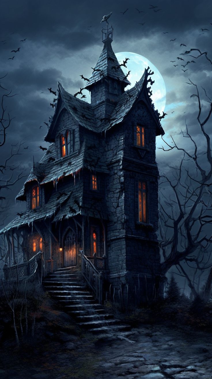 Spooky House Wallpapers - Top Free Spooky House Backgrounds ...