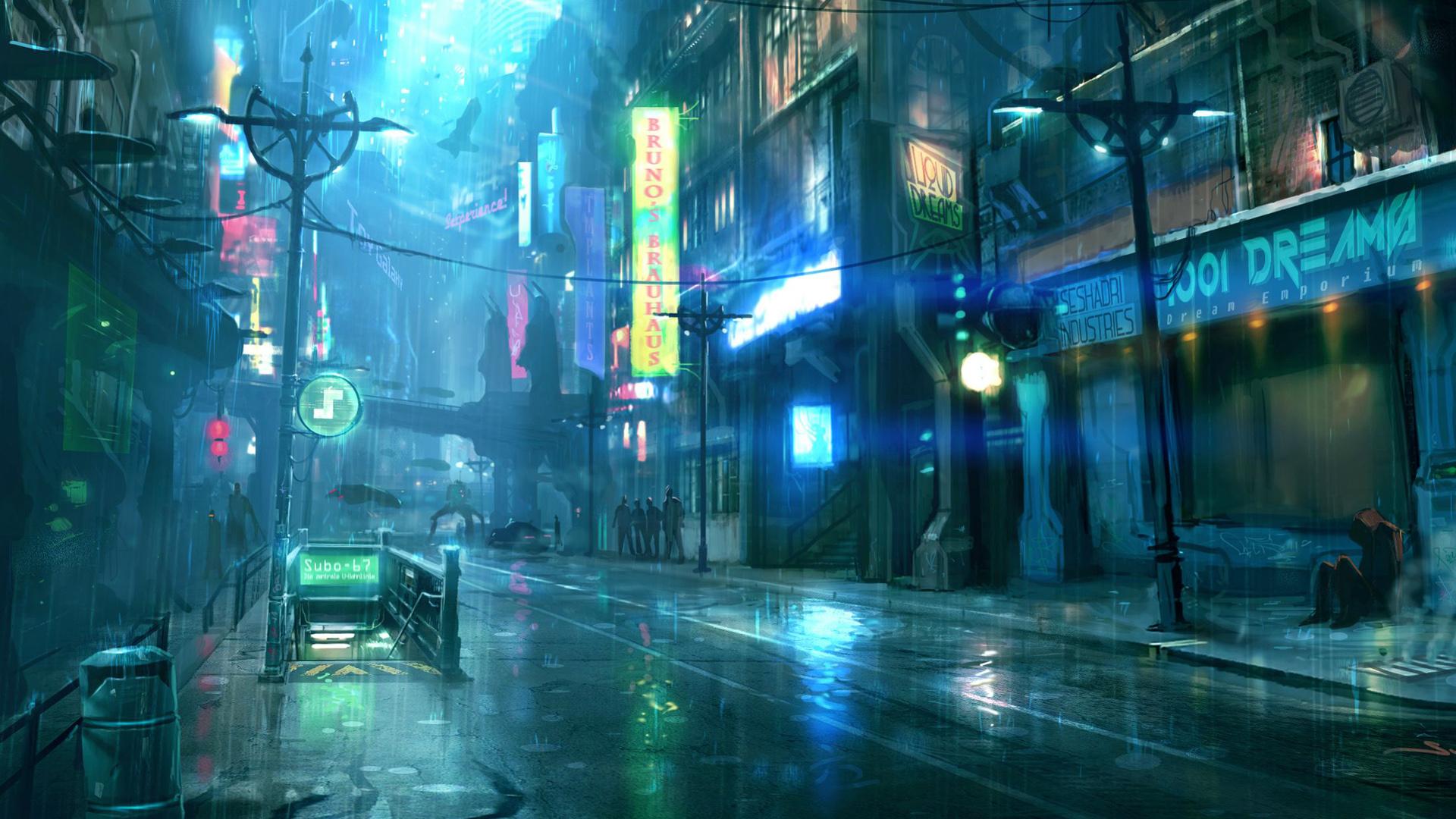 Dark Anime City Wallpapers - Top Free Dark Anime City Backgrounds ...