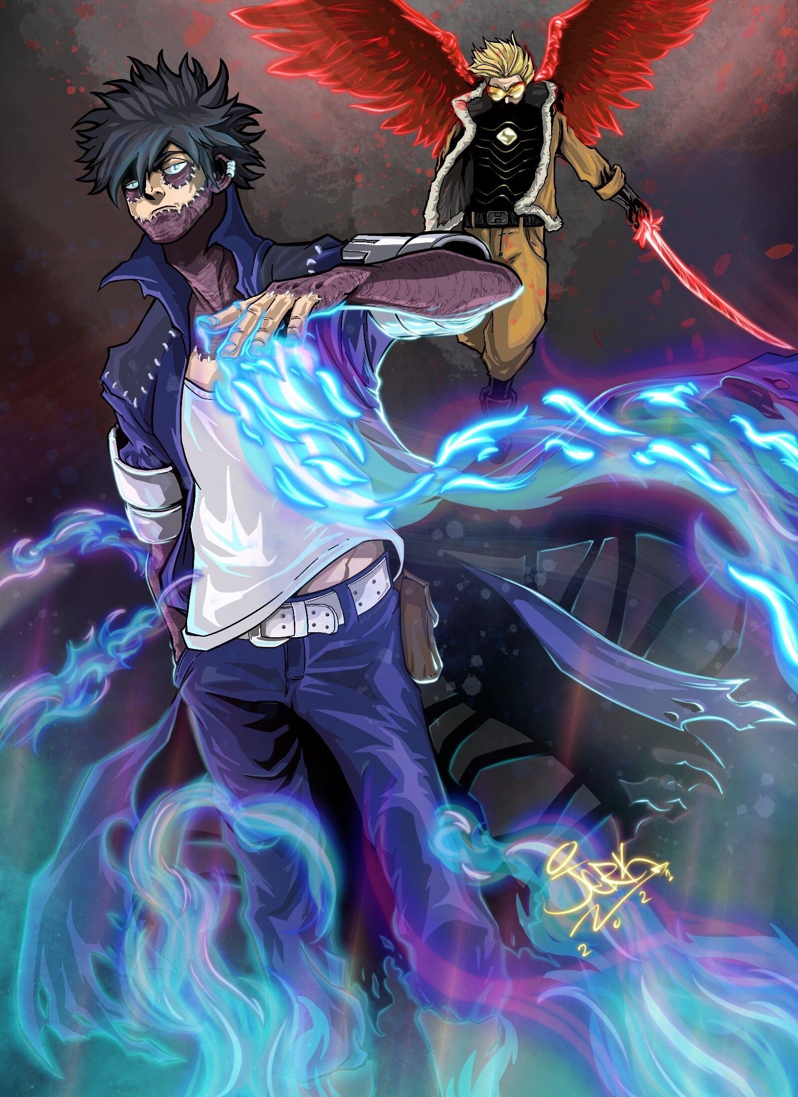 Dabi And Hawks Wallpapers - Top Free Dabi And Hawks Backgrounds ...