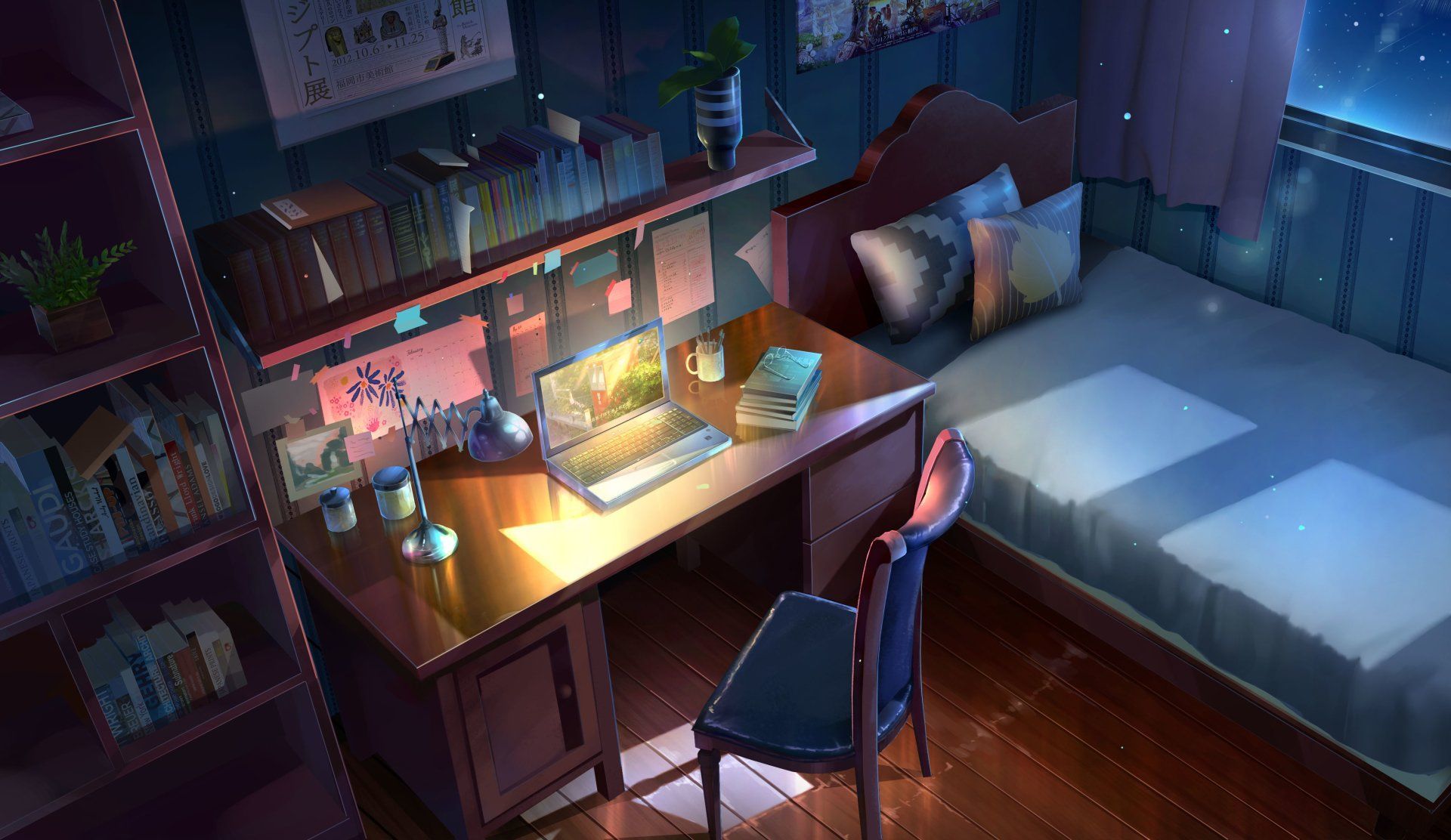 Anime Study Room Wallpapers - Top Free Anime Study Room Backgrounds ...