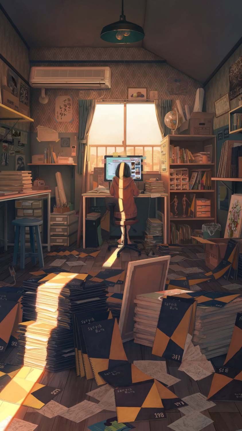 Anime Study Room Wallpapers - Top Free Anime Study Room Backgrounds ...