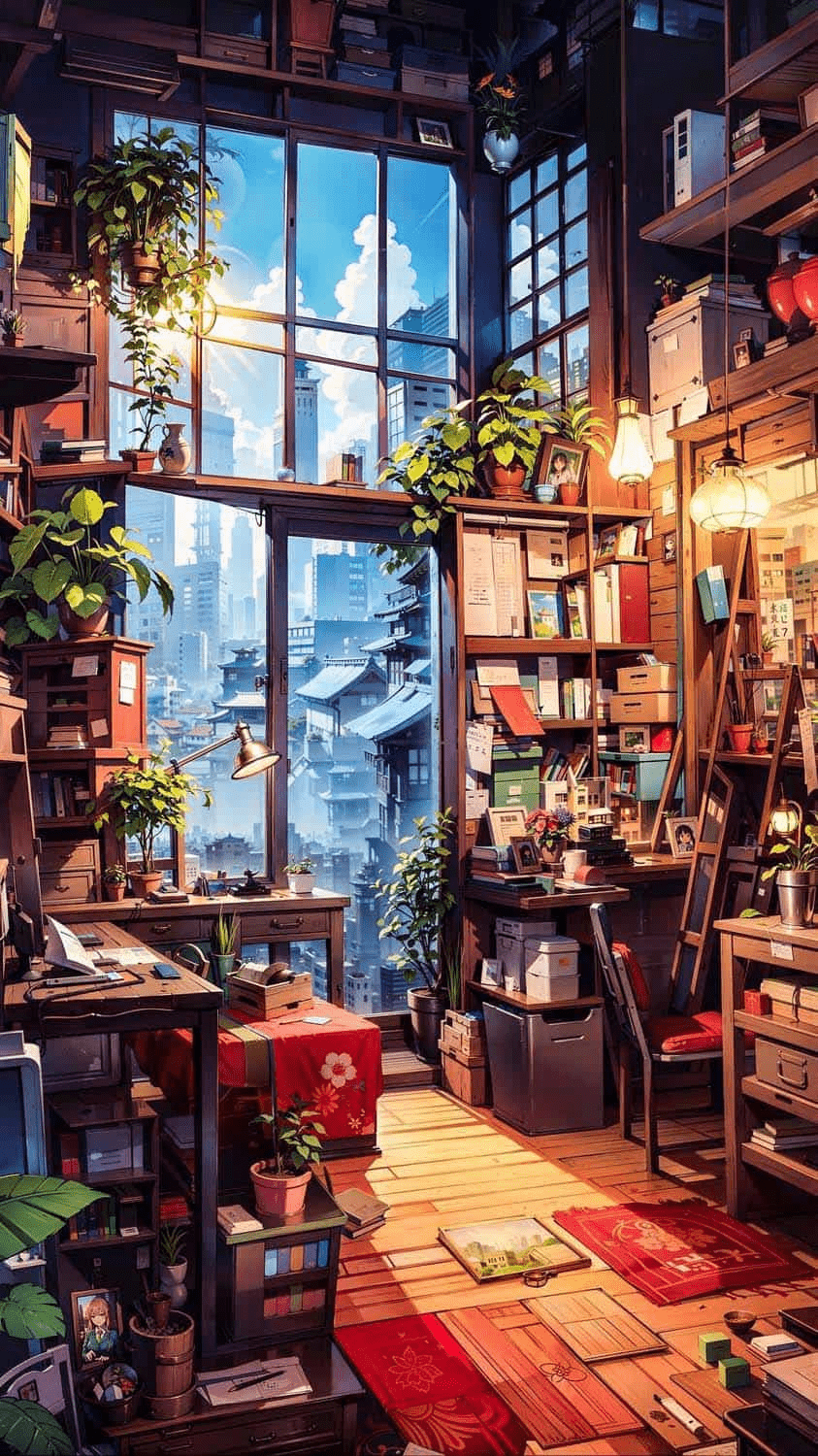 Anime Study Room Wallpapers - Top Free Anime Study Room Backgrounds ...