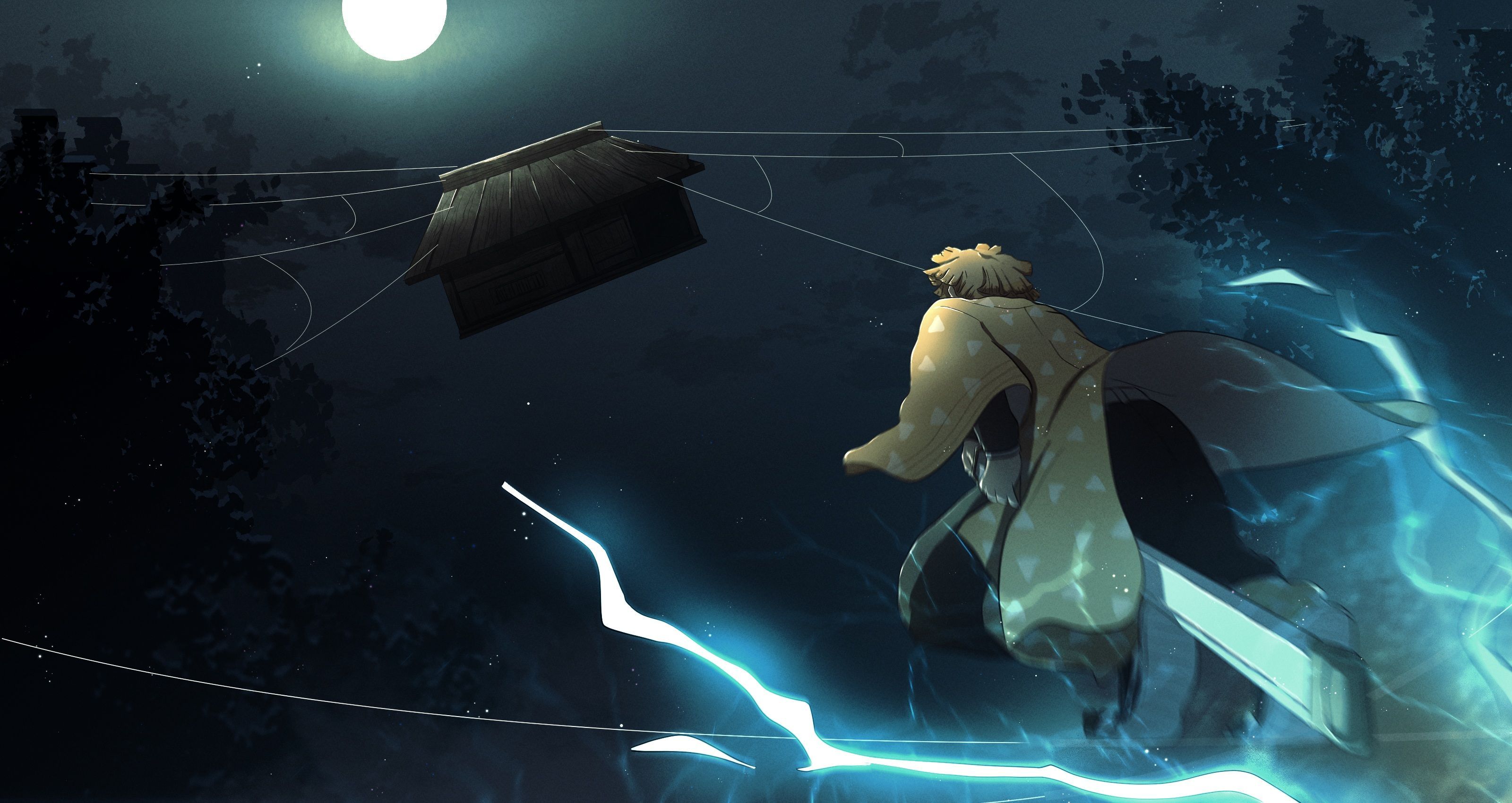 Zenitsu Moon Wallpapers - Top Free Zenitsu Moon Backgrounds ...