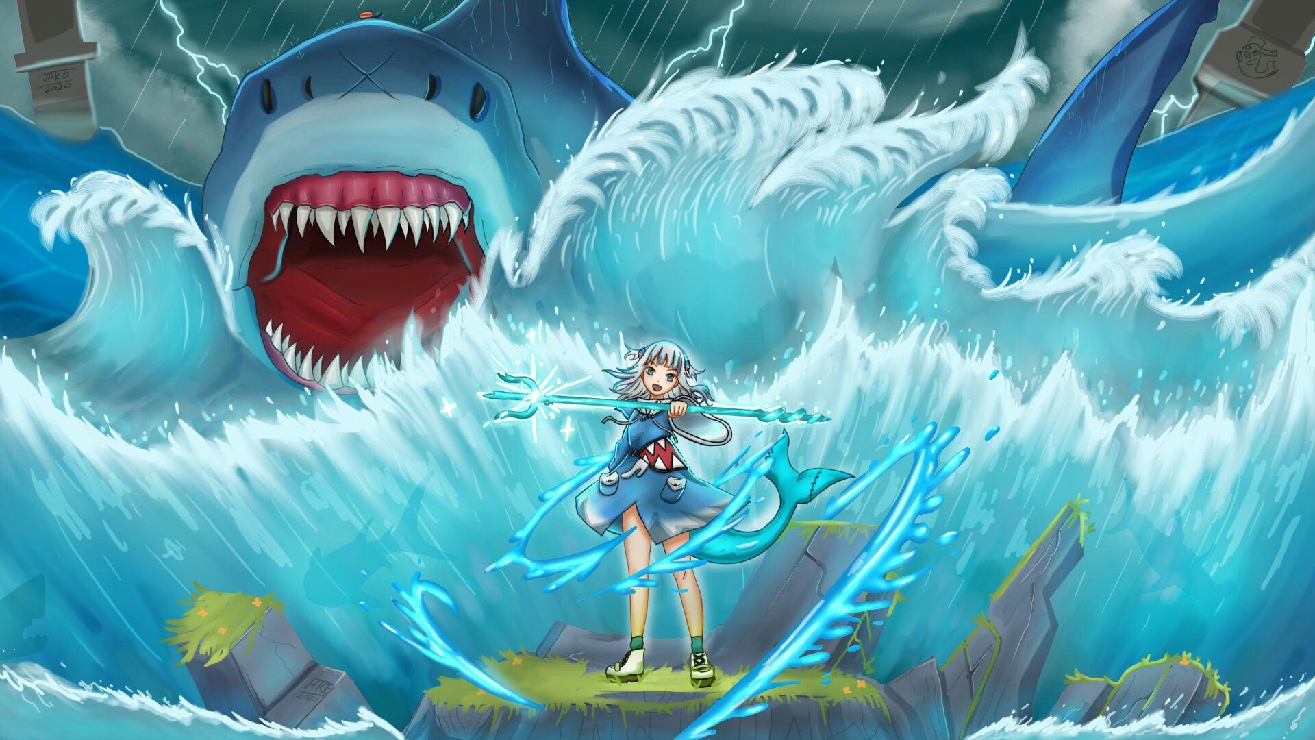 Shark Girl Wallpapers - Top Free Shark Girl Backgrounds - WallpaperAccess