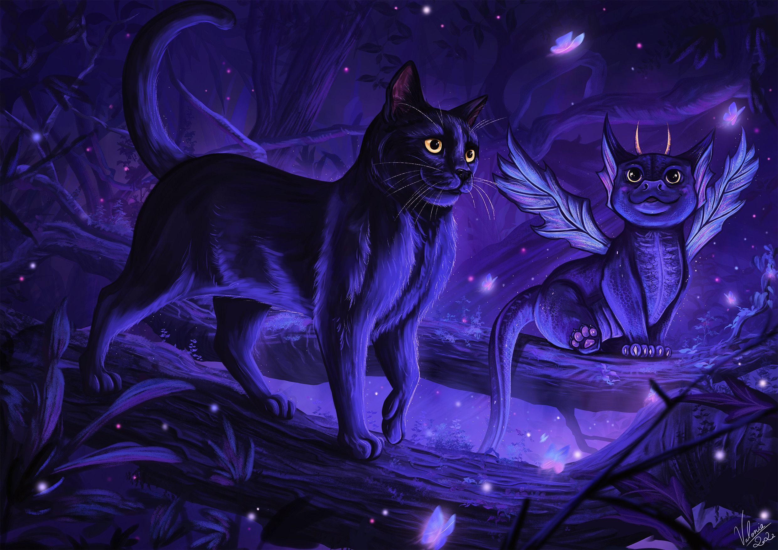 Fantasy Cat Wallpapers - Top Free Fantasy Cat Backgrounds - WallpaperAccess
