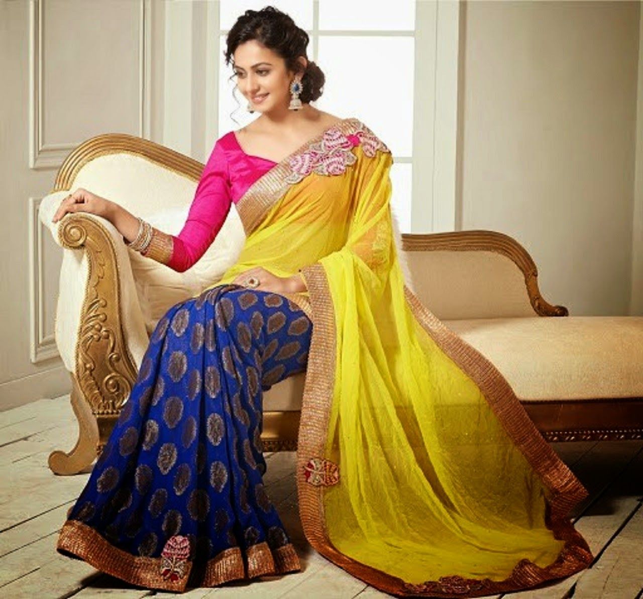 Saree Model Wallpapers - Top Free Saree Model Backgrounds - WallpaperAccess