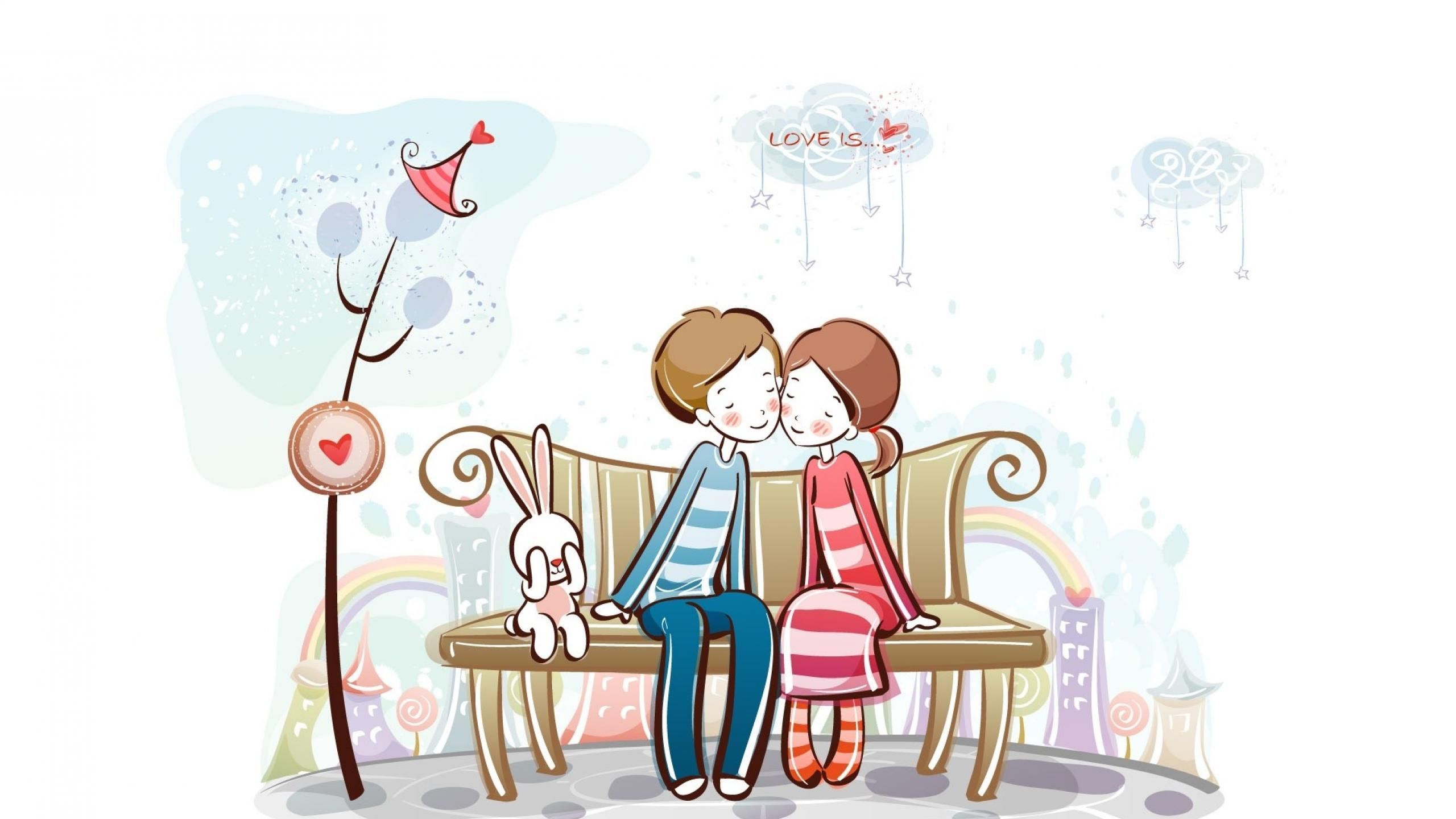 Romantic Cartoon Wallpapers - Top Free Romantic Cartoon Backgrounds ...