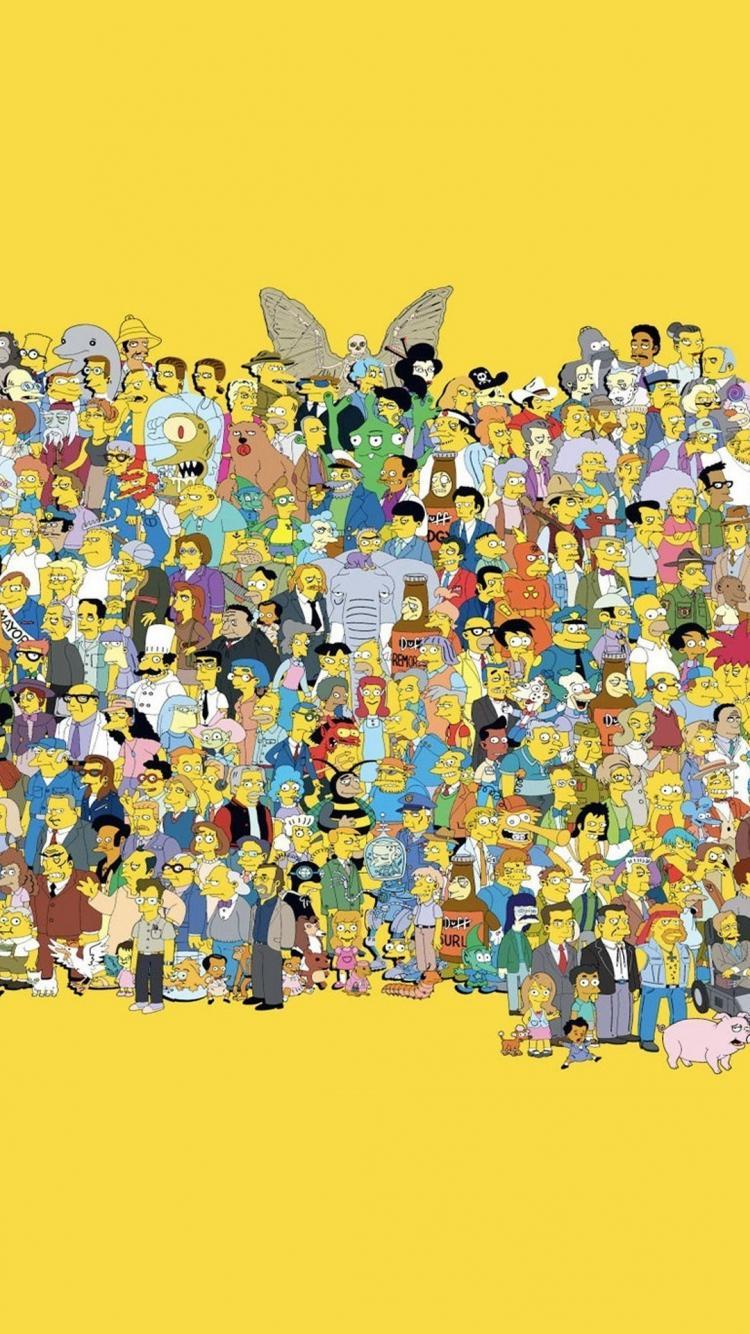 The Simpsons Characters iPhone Wallpapers - Top Free The Simpsons ...