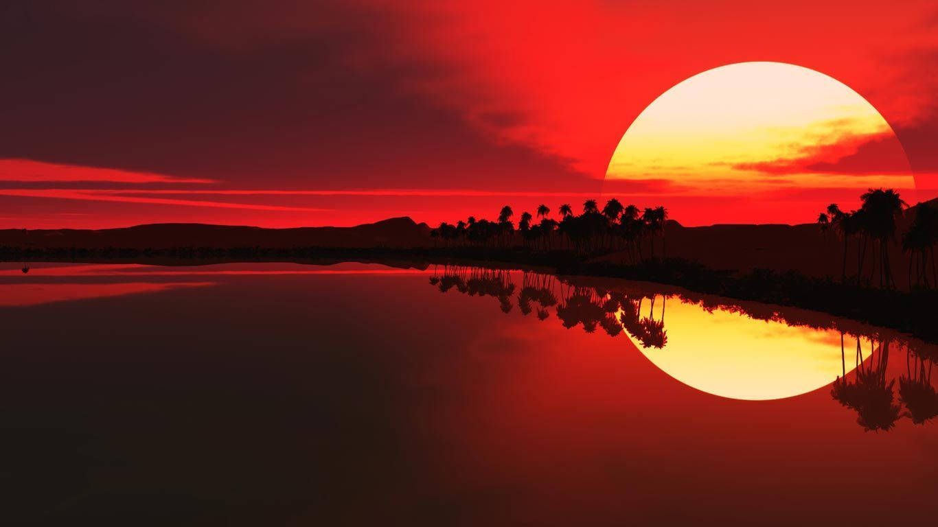 3D Sunset Wallpapers - Top Free 3D Sunset Backgrounds - WallpaperAccess