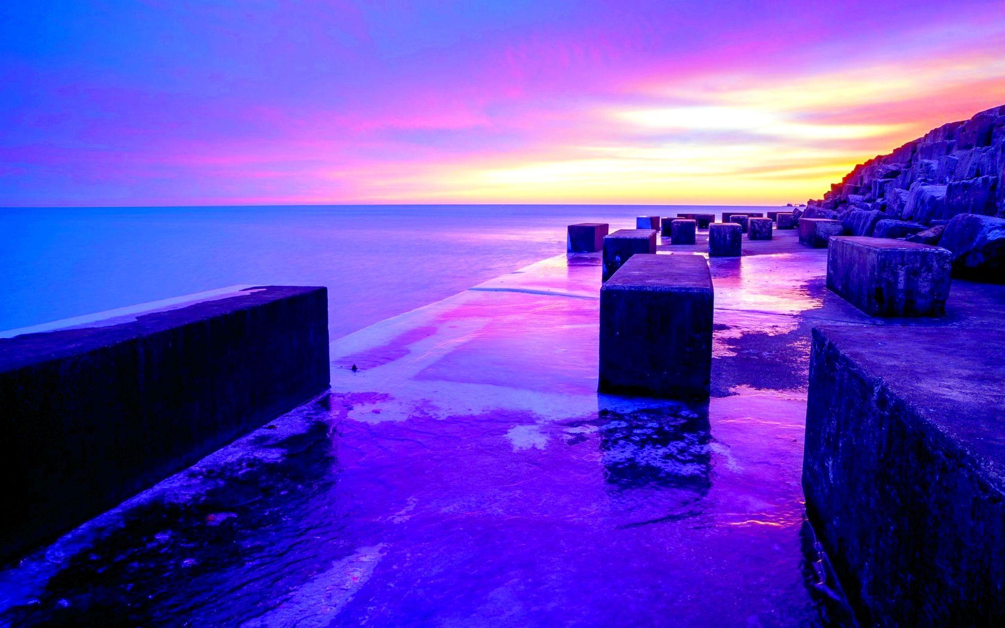 Purple Sunset Wallpapers - Top Free Purple Sunset Backgrounds ...