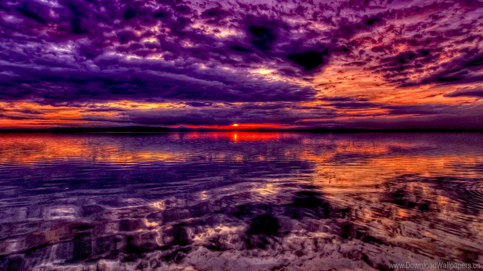 Purple Sunset Wallpapers - Top Free Purple Sunset Backgrounds ...