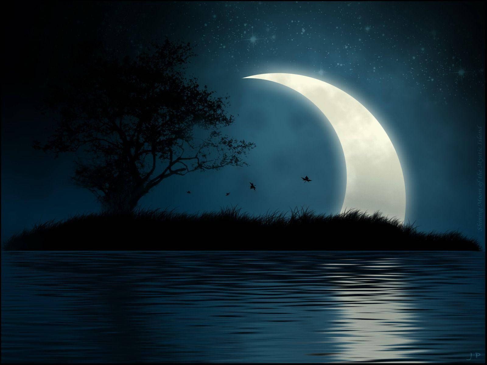Moon Painting Wallpapers - Top Free Moon Painting Backgrounds ...