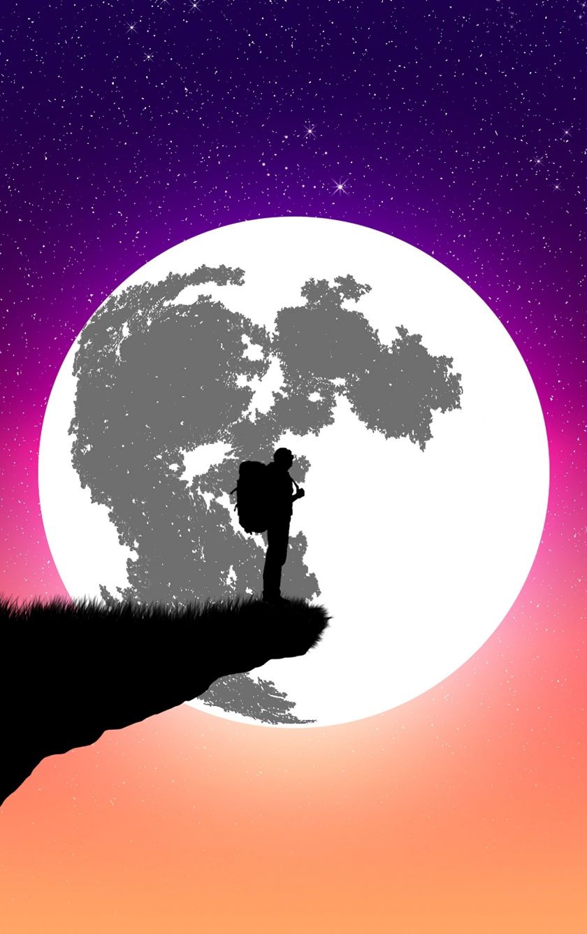 Moon Painting Wallpapers - Top Free Moon Painting Backgrounds ...