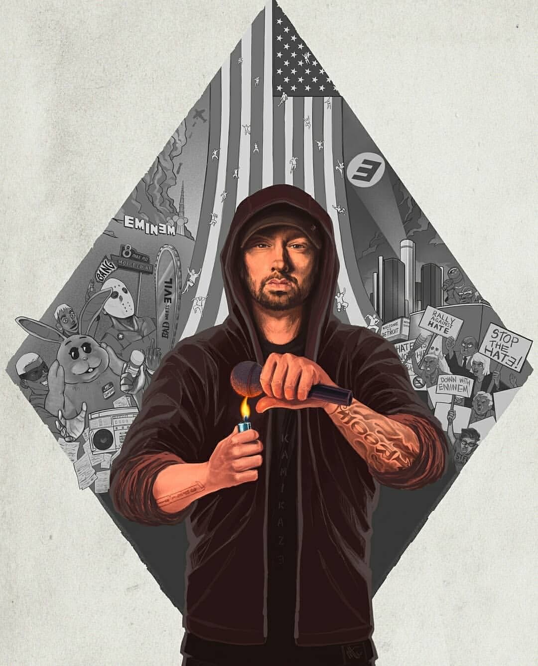 Eminem Art Wallpapers - Top Free Eminem Art Backgrounds - WallpaperAccess