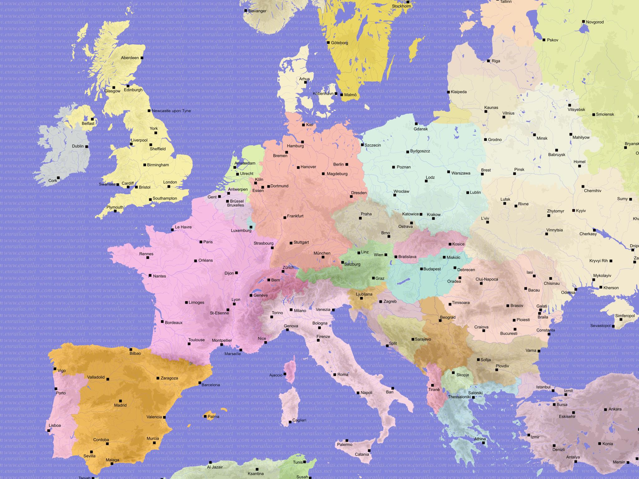 Map of Europe Wallpapers - Top Free Map of Europe Backgrounds ...