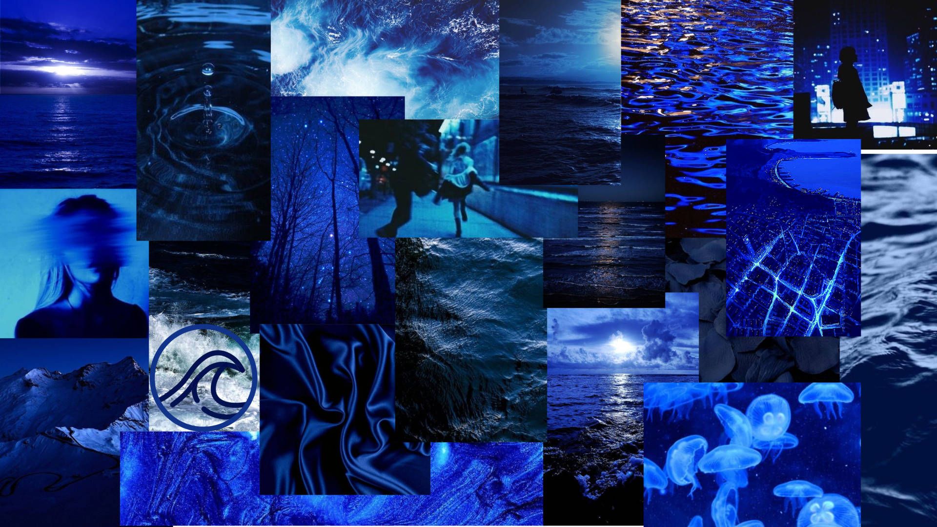 Dark Blue Collage Wallpapers - Top Free Dark Blue Collage Backgrounds ...
