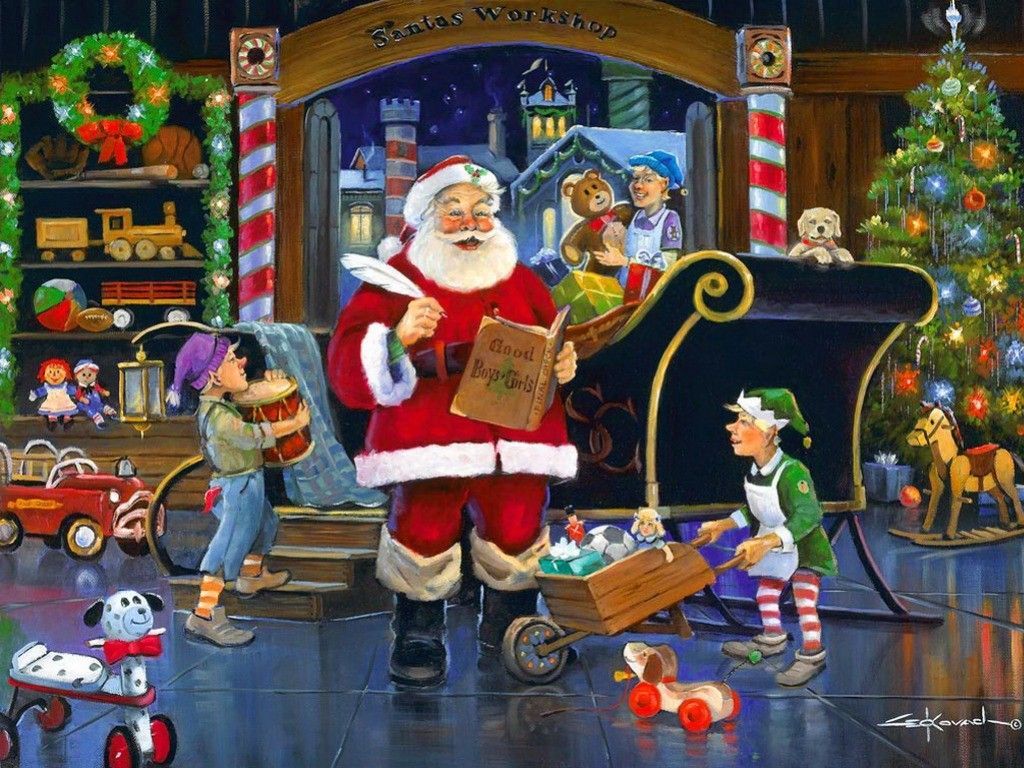 Santa Workshop Wallpapers - Top Free Santa Workshop Backgrounds ...