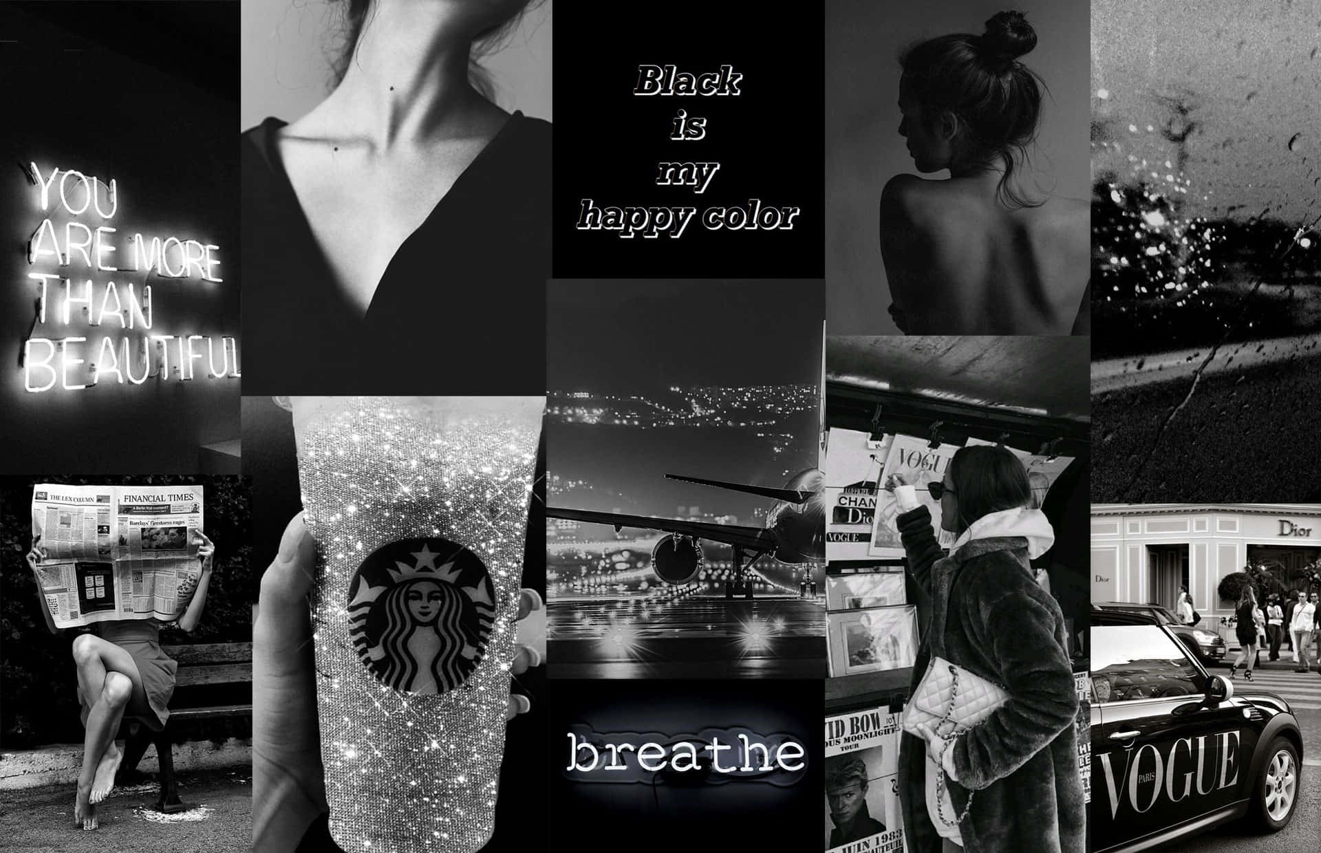 Black Collage Desktop Wallpapers - Top Free Black Collage Desktop ...