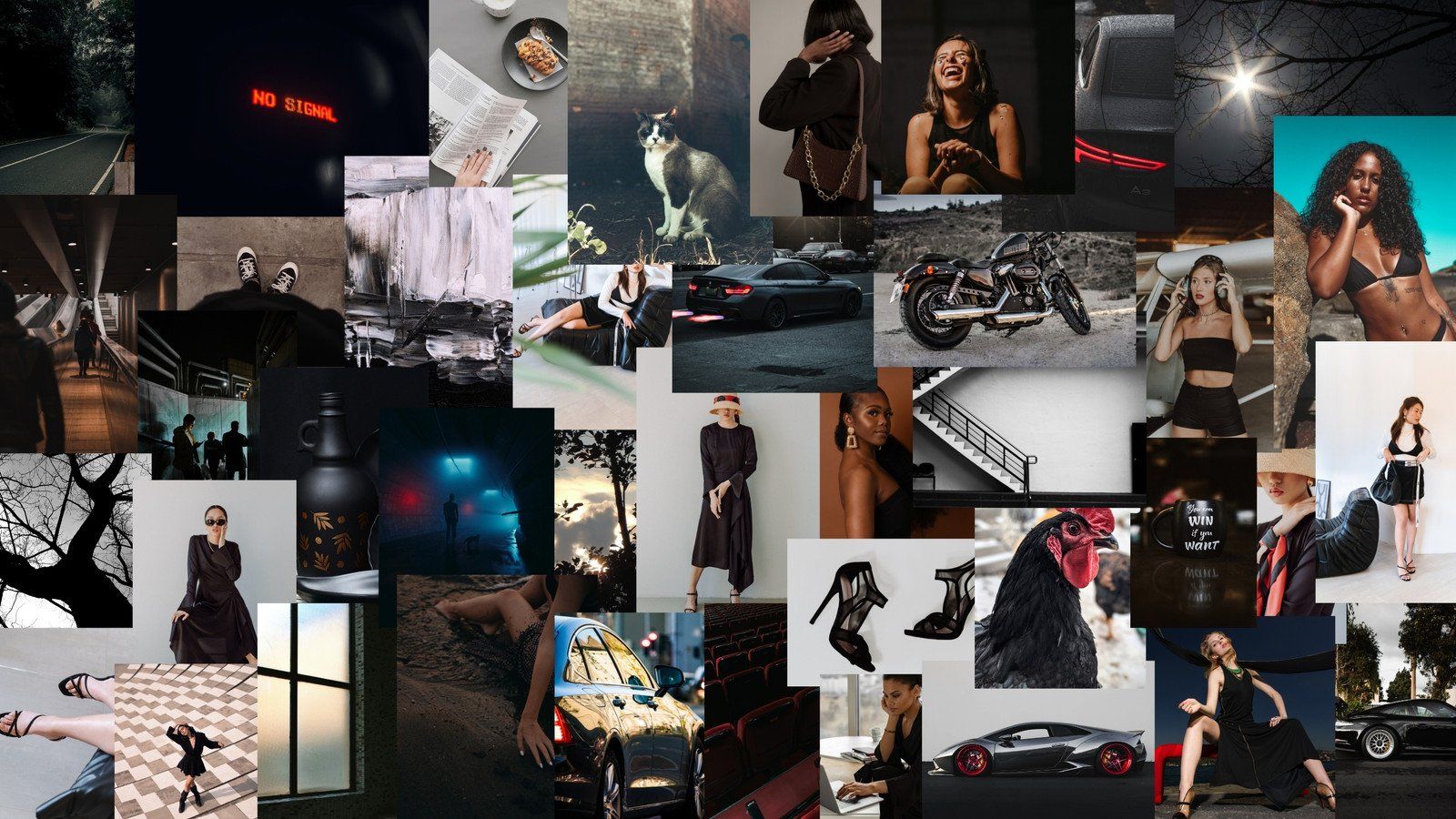 Black Collage Desktop Wallpapers - Top Free Black Collage Desktop ...