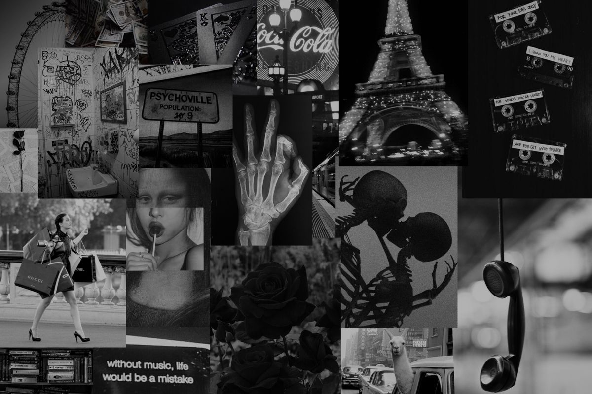 Black Collage Desktop Wallpapers - Top Free Black Collage Desktop ...