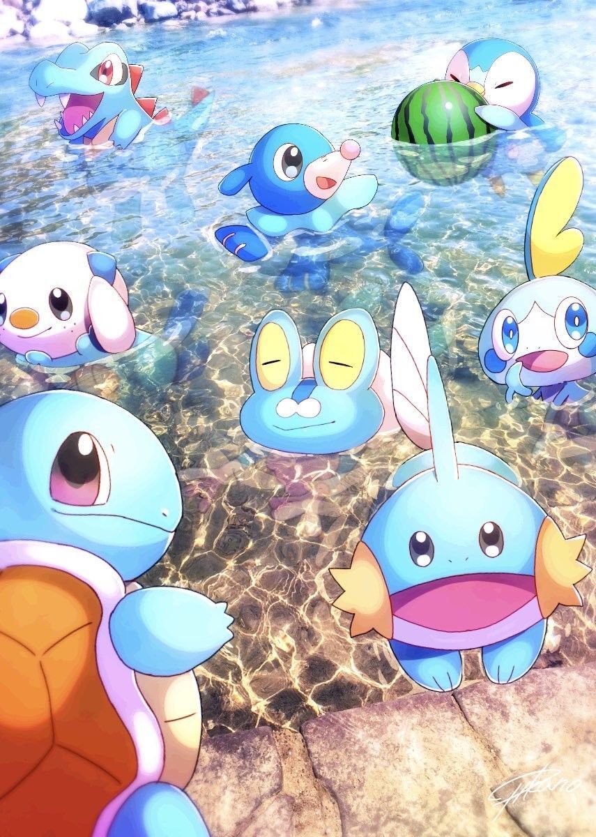 Water Type Pokémon Wallpapers - Top Free Water Type Pokémon Backgrounds ...