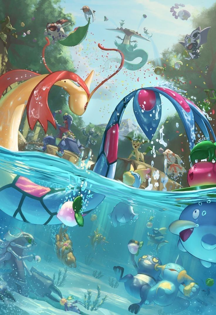 Water Type Pokémon Wallpapers - Top Free Water Type Pokémon Backgrounds ...