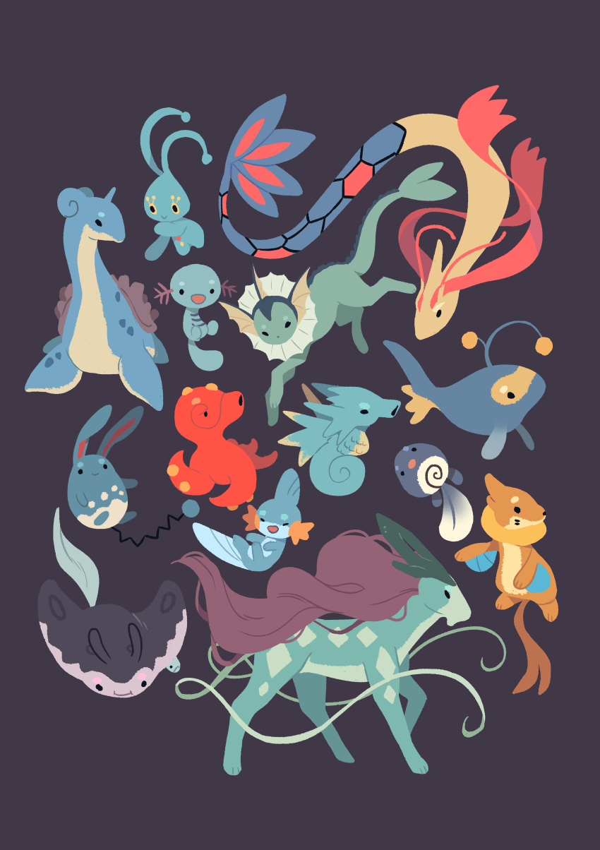 Water Type Pokémon Wallpapers - Top Free Water Type Pokémon Backgrounds ...