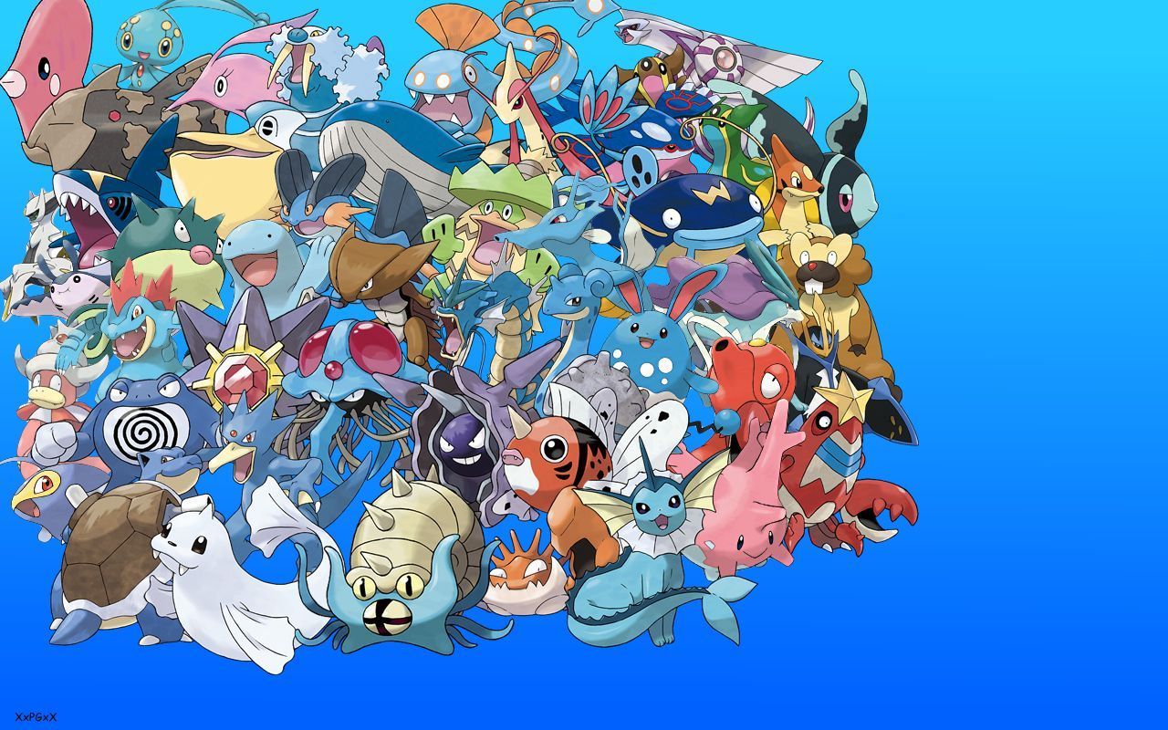 Water Type Pokémon Wallpapers - Top Free Water Type Pokémon Backgrounds ...