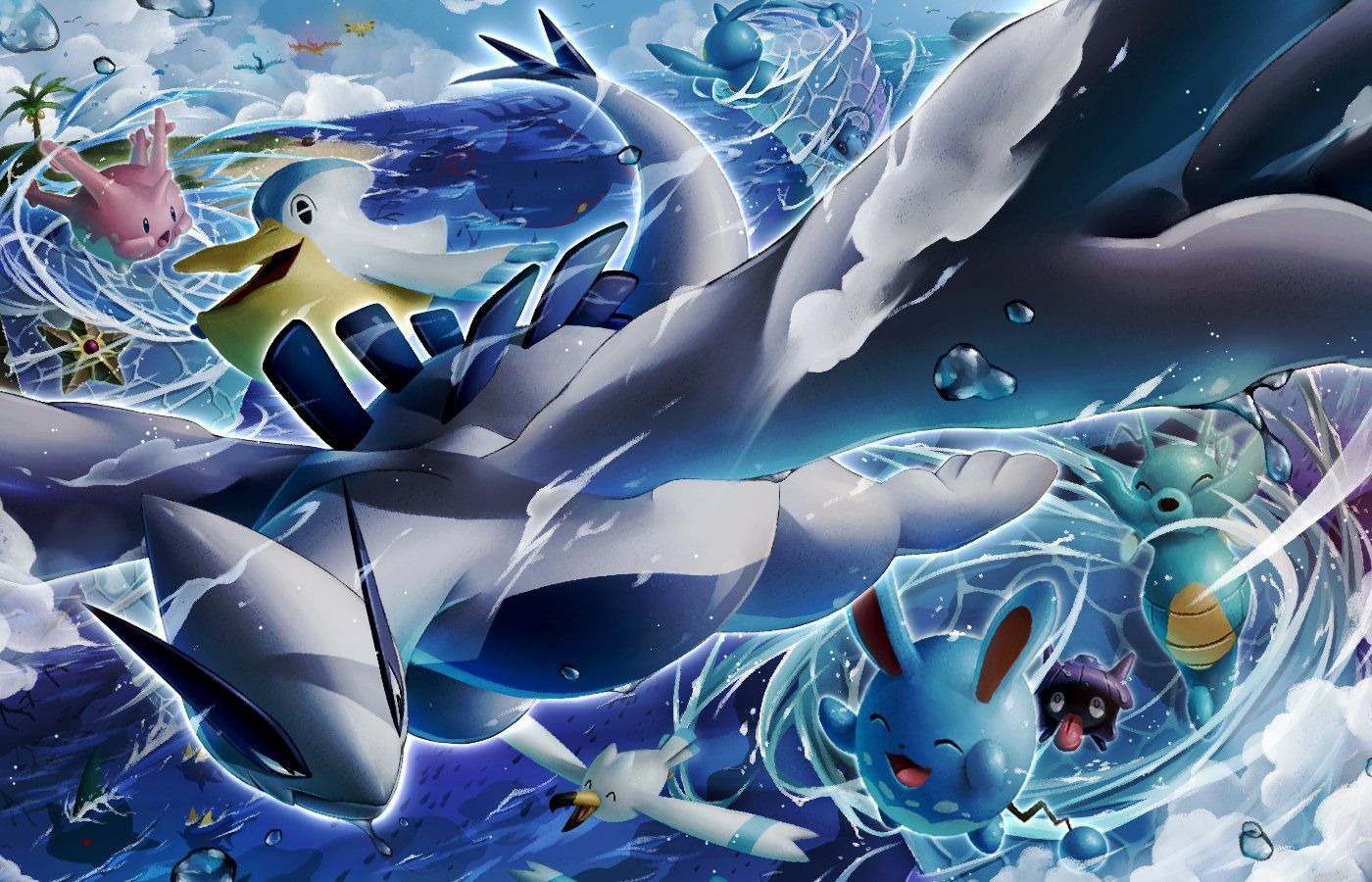 Water Type Pokémon Wallpapers - Top Free Water Type Pokémon Backgrounds ...