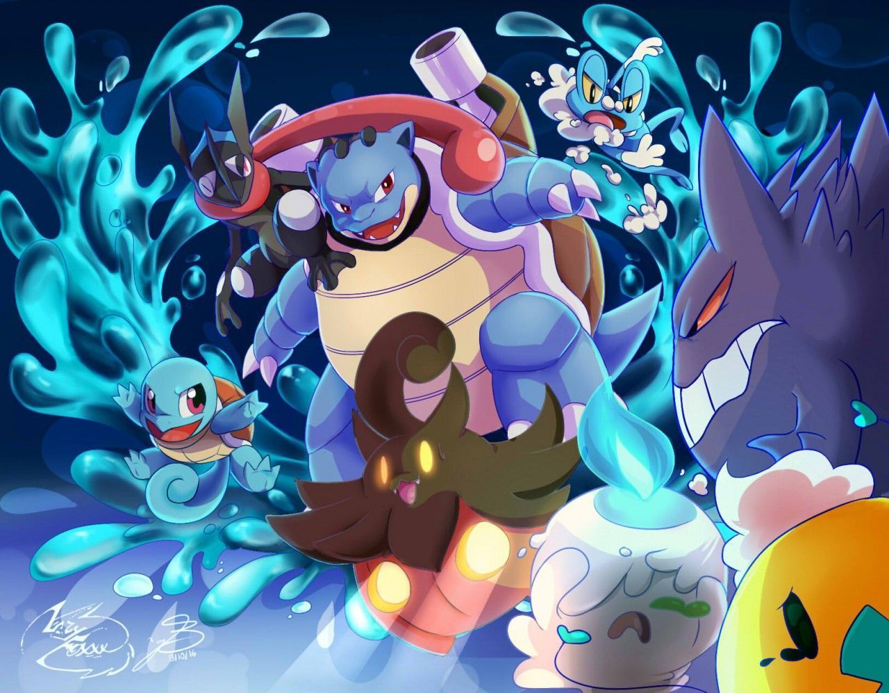 Water Type Pokémon Wallpapers - Top Free Water Type Pokémon Backgrounds ...
