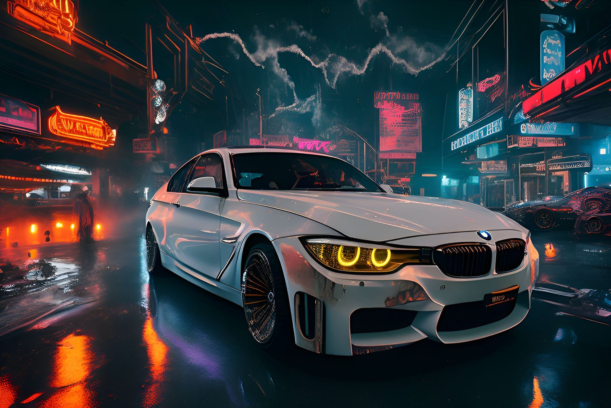 BMW Neon Wallpapers - Top Free BMW Neon Backgrounds - WallpaperAccess