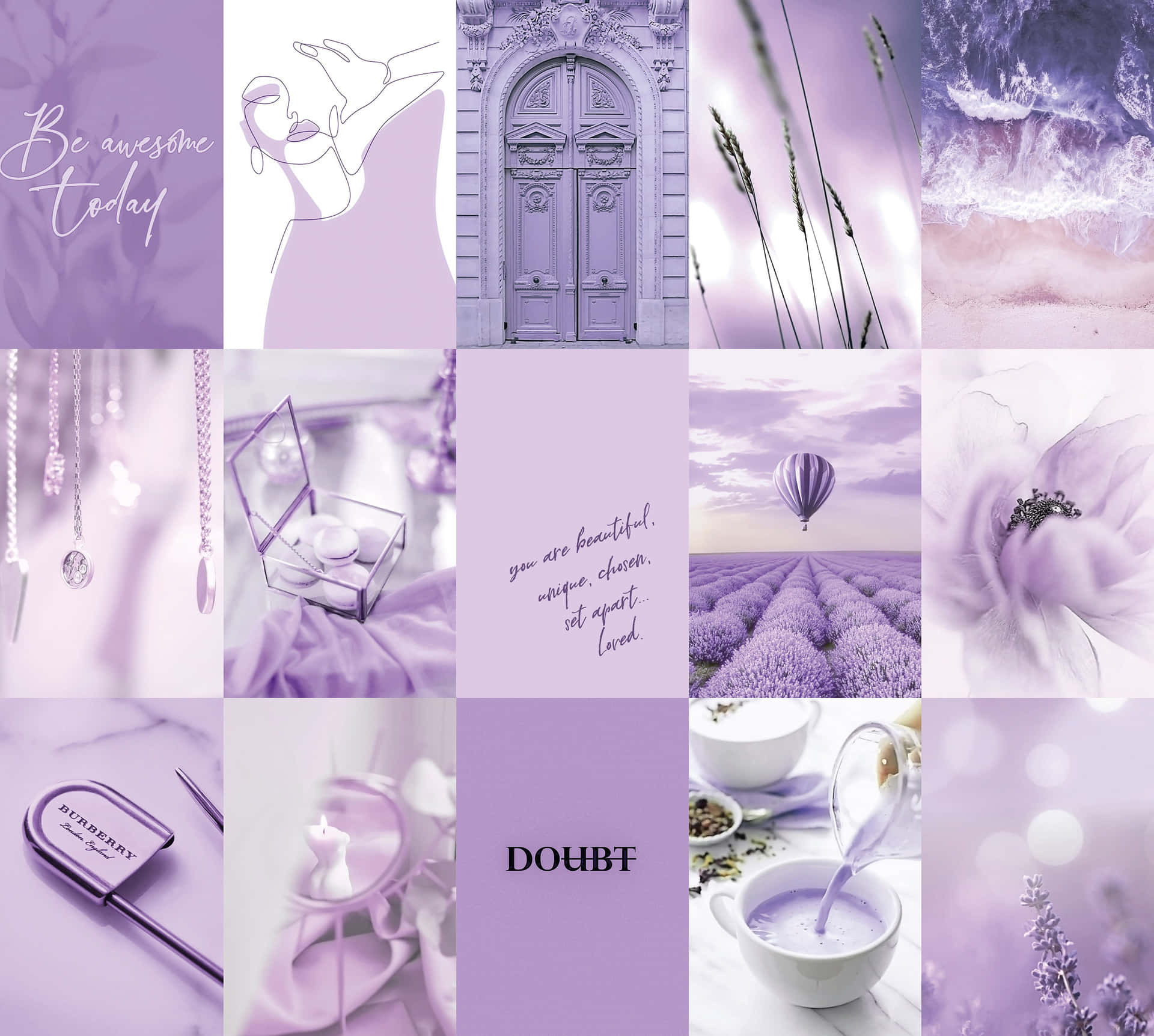 Lavender Collage Wallpapers - Top Free Lavender Collage Backgrounds - WallpaperAccess