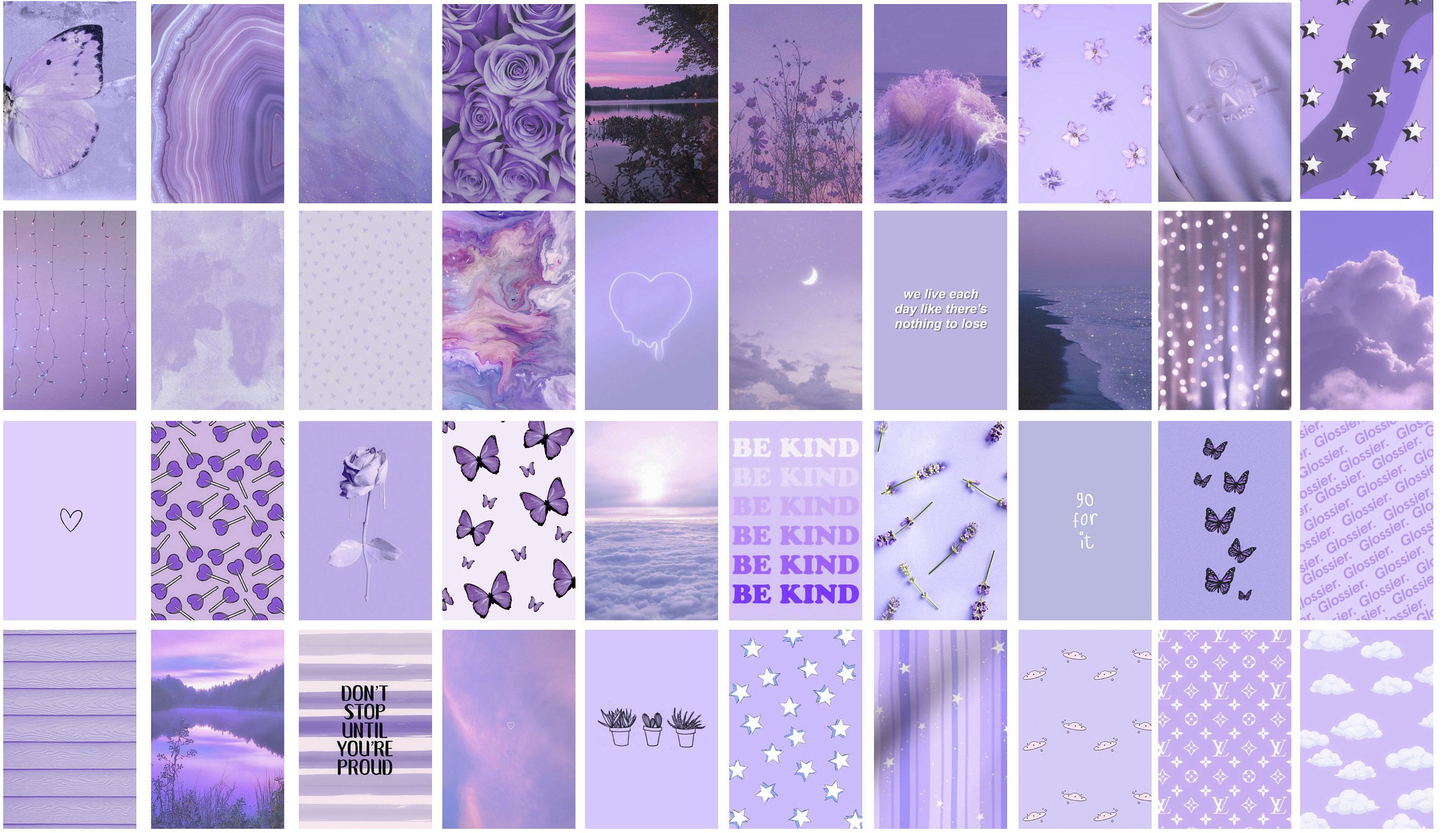 Lavender Collage Wallpapers - Top Free Lavender Collage Backgrounds ...