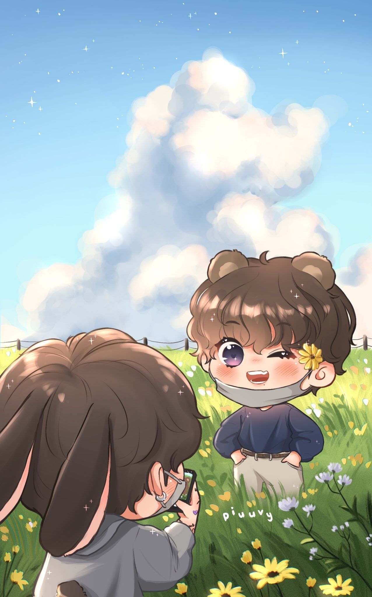 Jimin Cartoon Wallpapers - Top Free Jimin Cartoon Backgrounds ...