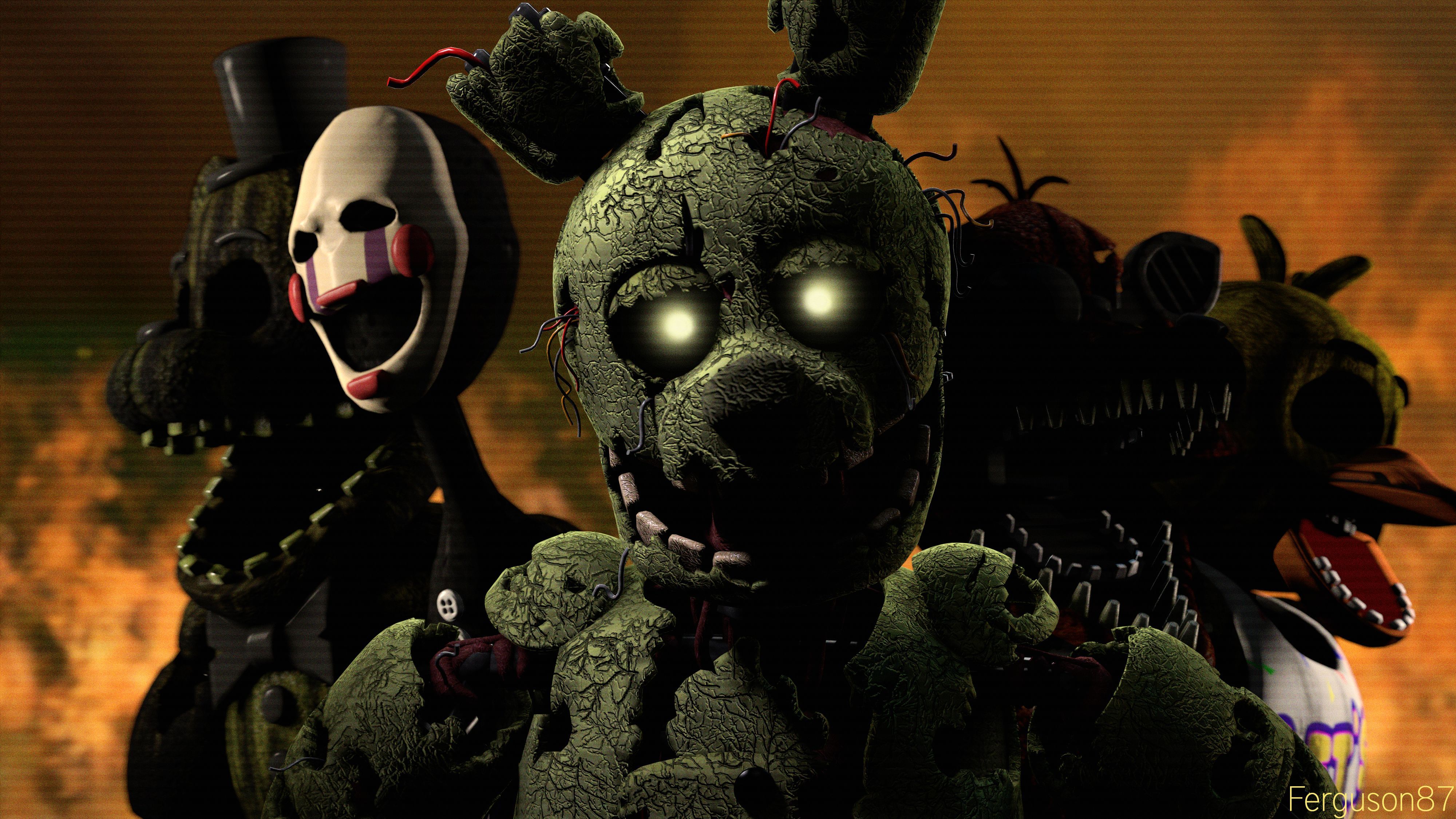 Fnaf Springtrap Wallpapers - Top Free Fnaf Springtrap Backgrounds ...