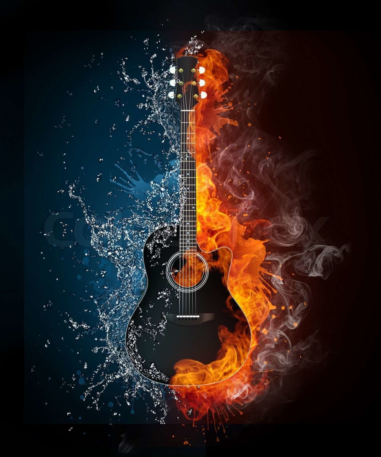 Fire Guitar Wallpapers - Top Free Fire Guitar Backgrounds - WallpaperAccess