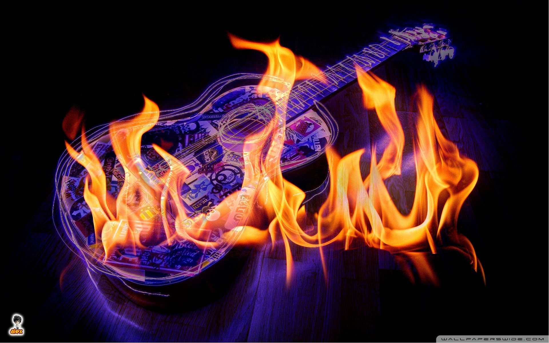 Fire Guitar Wallpapers - Top Free Fire Guitar Backgrounds - WallpaperAccess