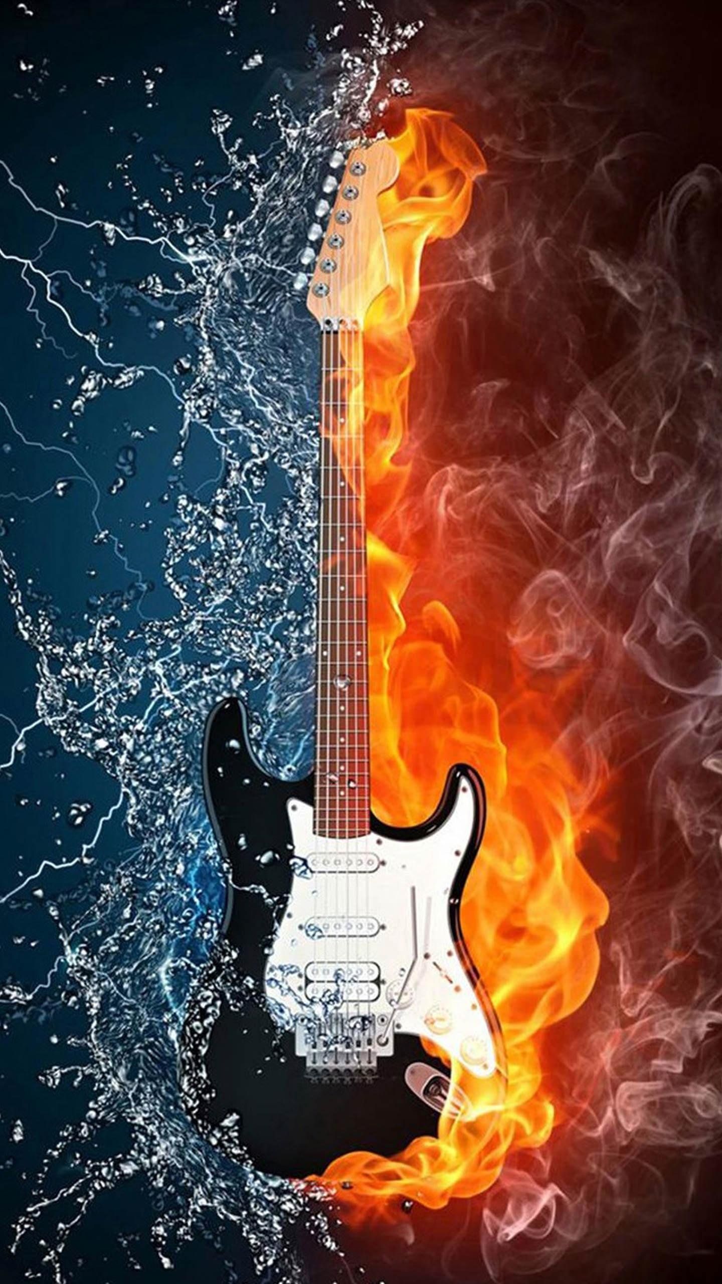 Fire Guitar Wallpapers - Top Free Fire Guitar Backgrounds - WallpaperAccess
