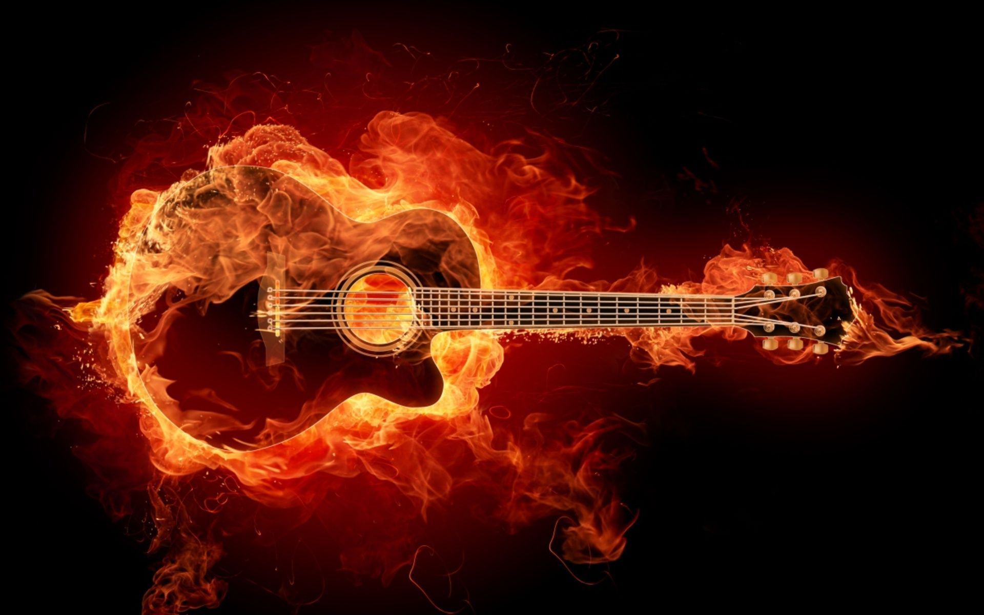 Fire Guitar Wallpapers - Top Free Fire Guitar Backgrounds - WallpaperAccess